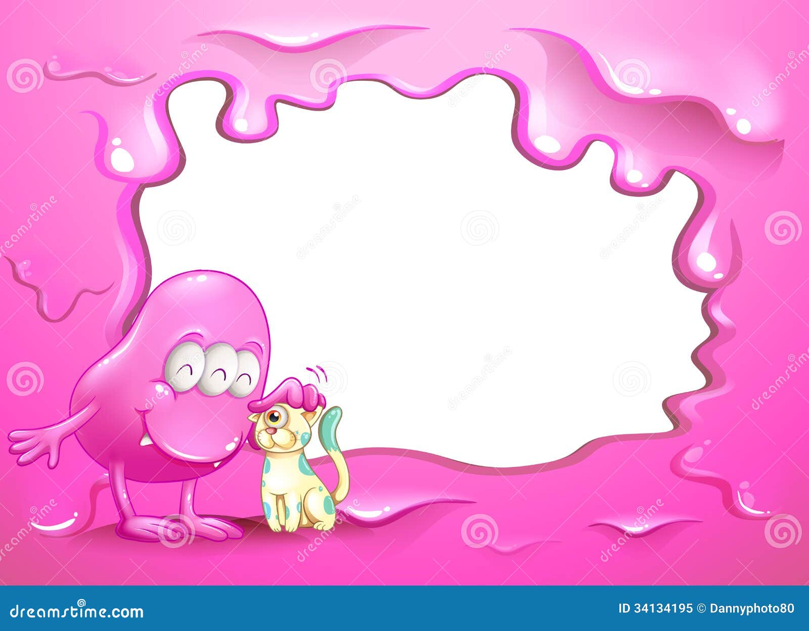 Pink Monster Cat Stock Illustrations – 355 Pink Monster Cat Stock ...