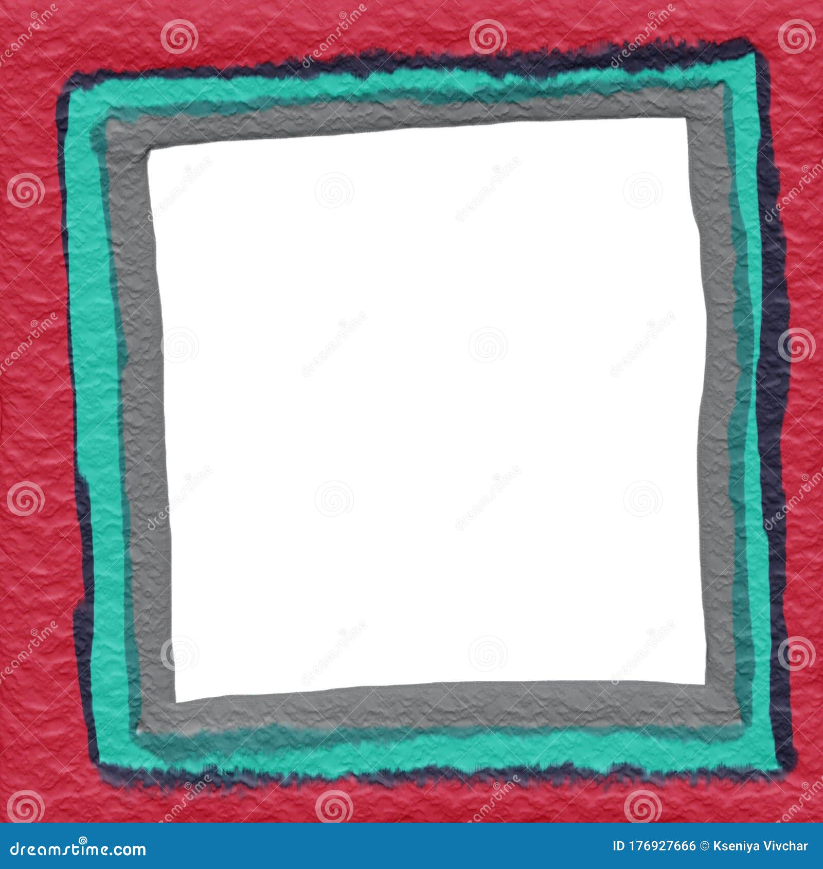 Border Design with Red and Blue Stock Illustration - Illustration of ...