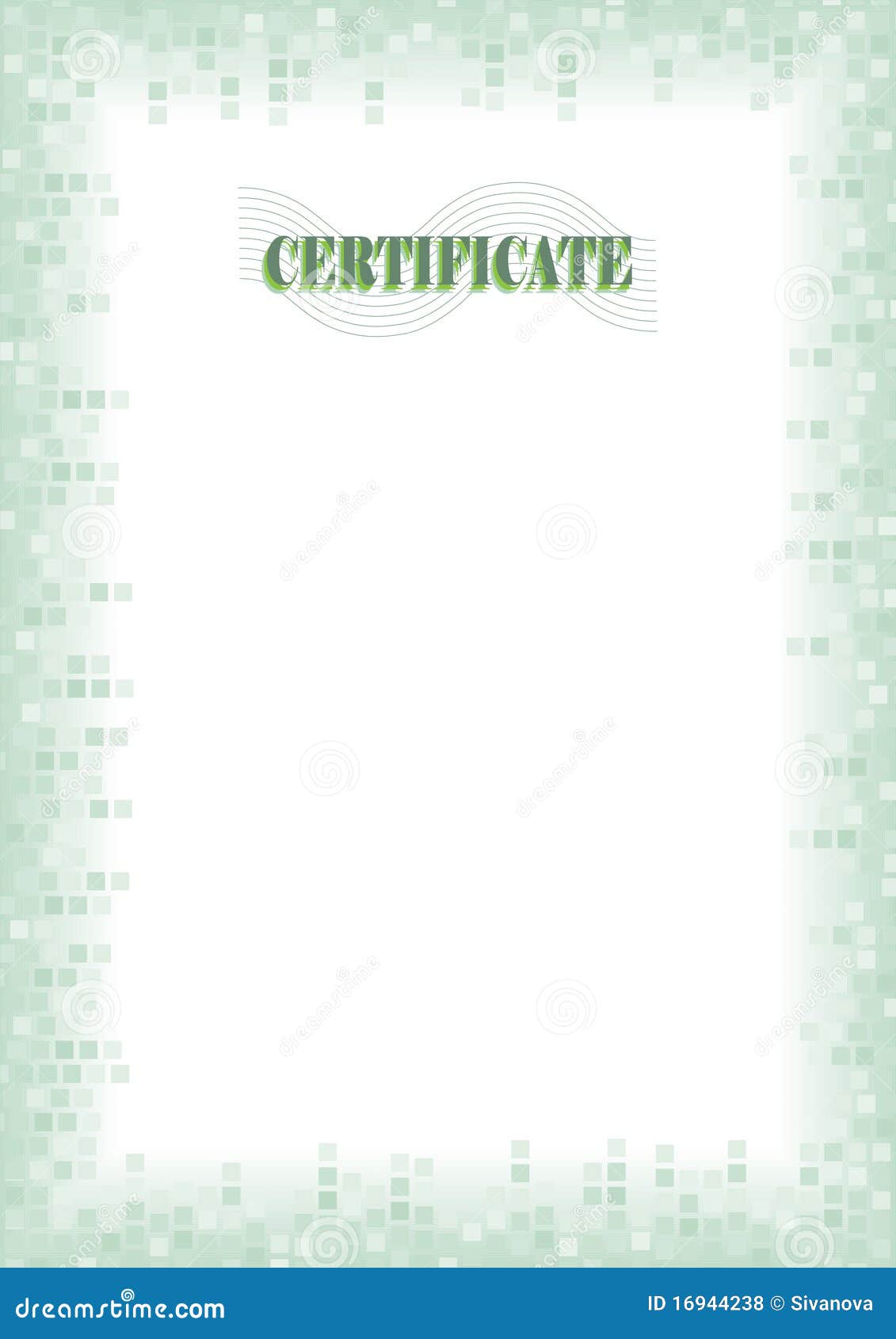 Border for Diploma or Certificate. A4 Stock Vector - Illustration of ...