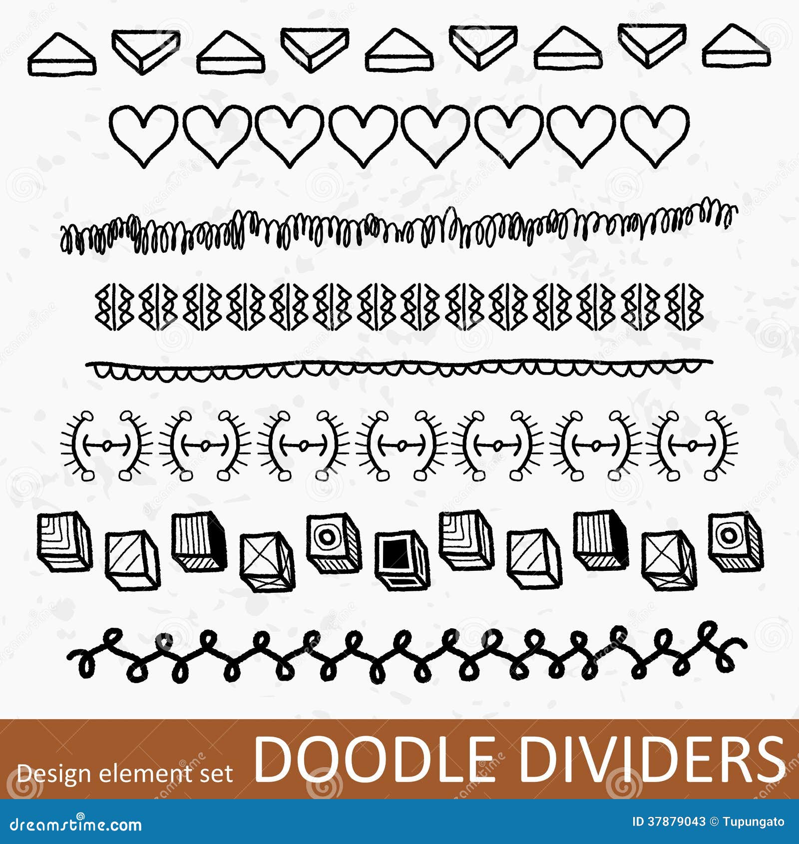 Border divider set stock vector. Illustration of element - 37879043