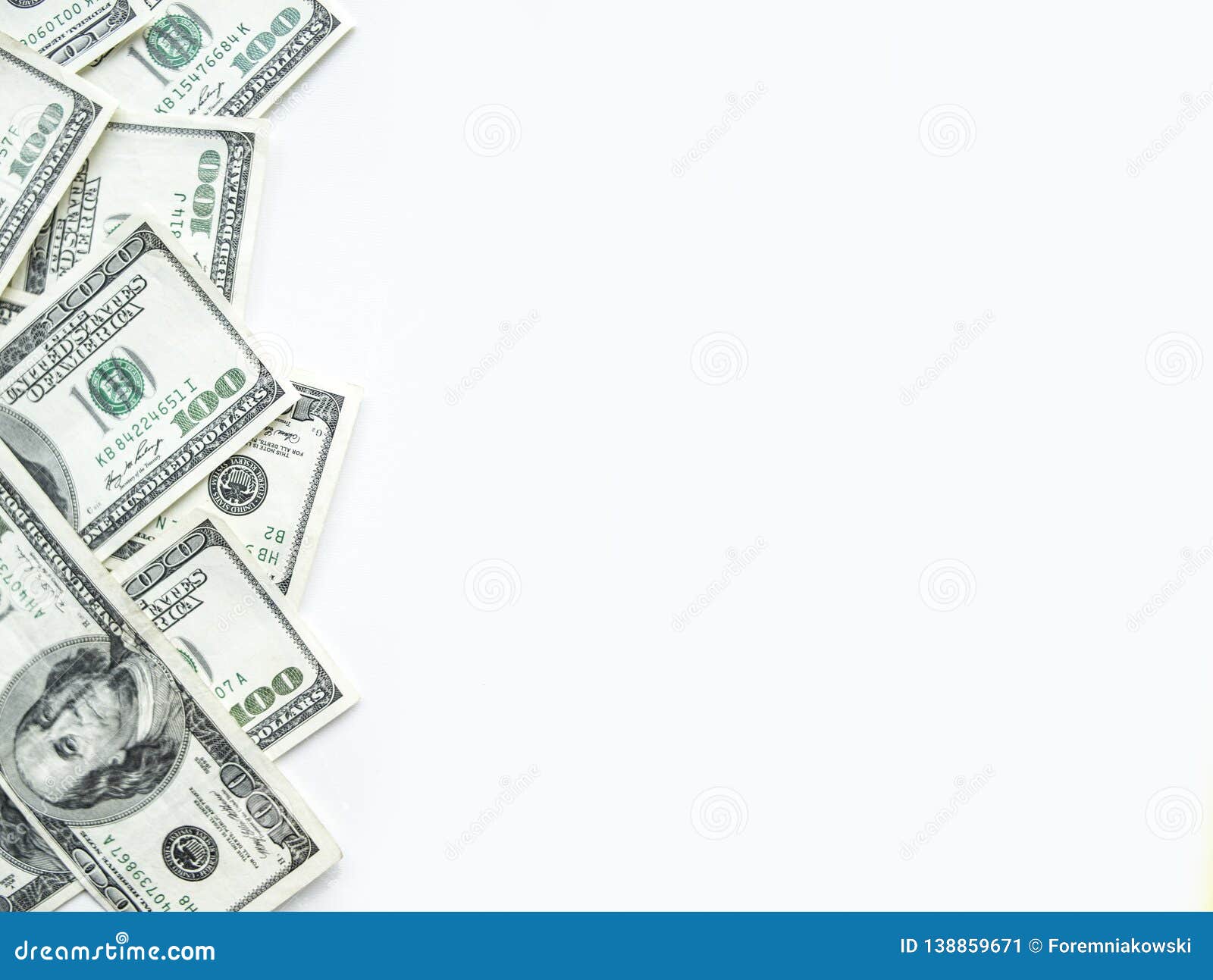 Border of Dollar Banknotes. Stock Image - Image of close, currency ...