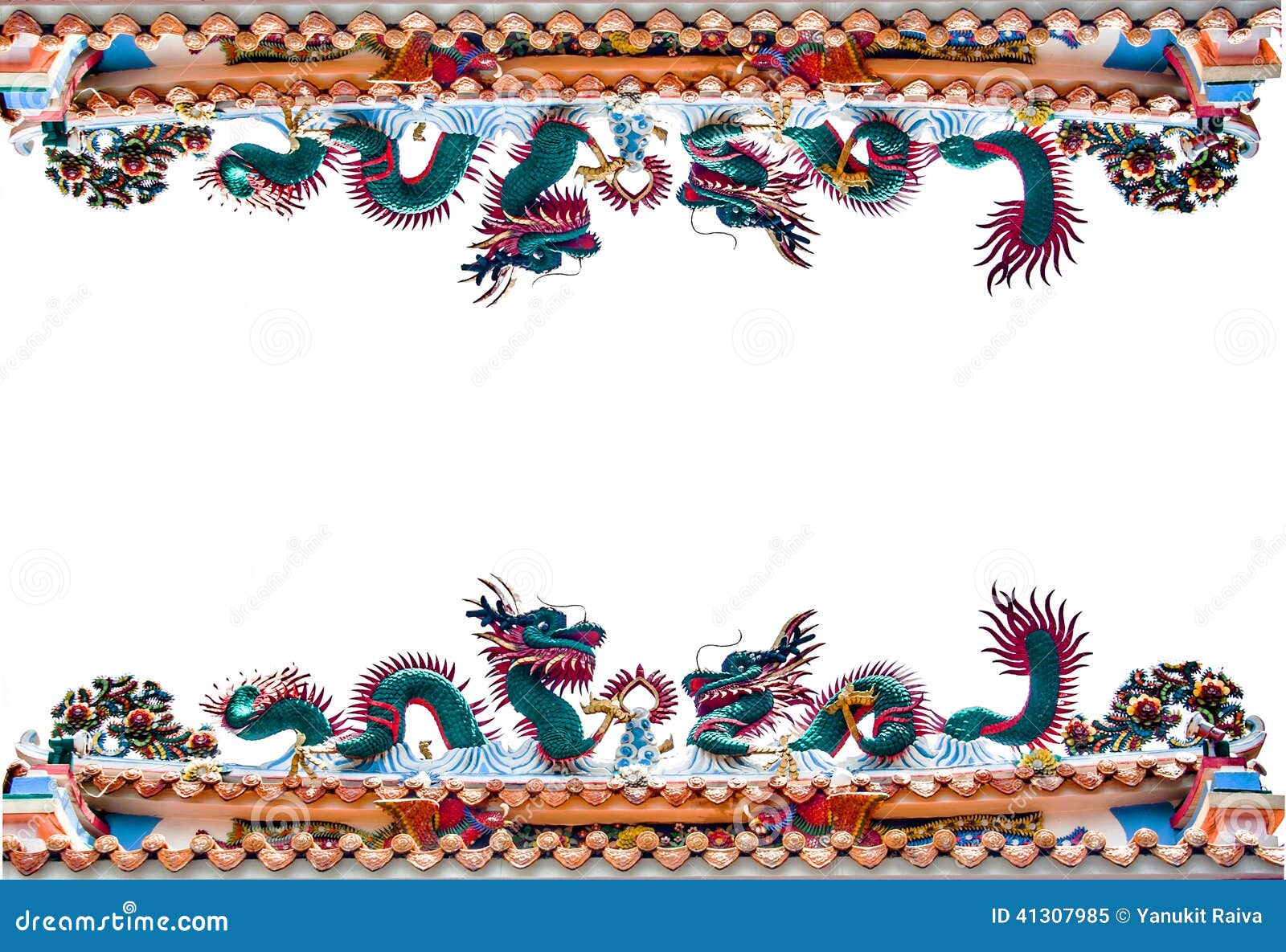 Chinese Dragon Border Design