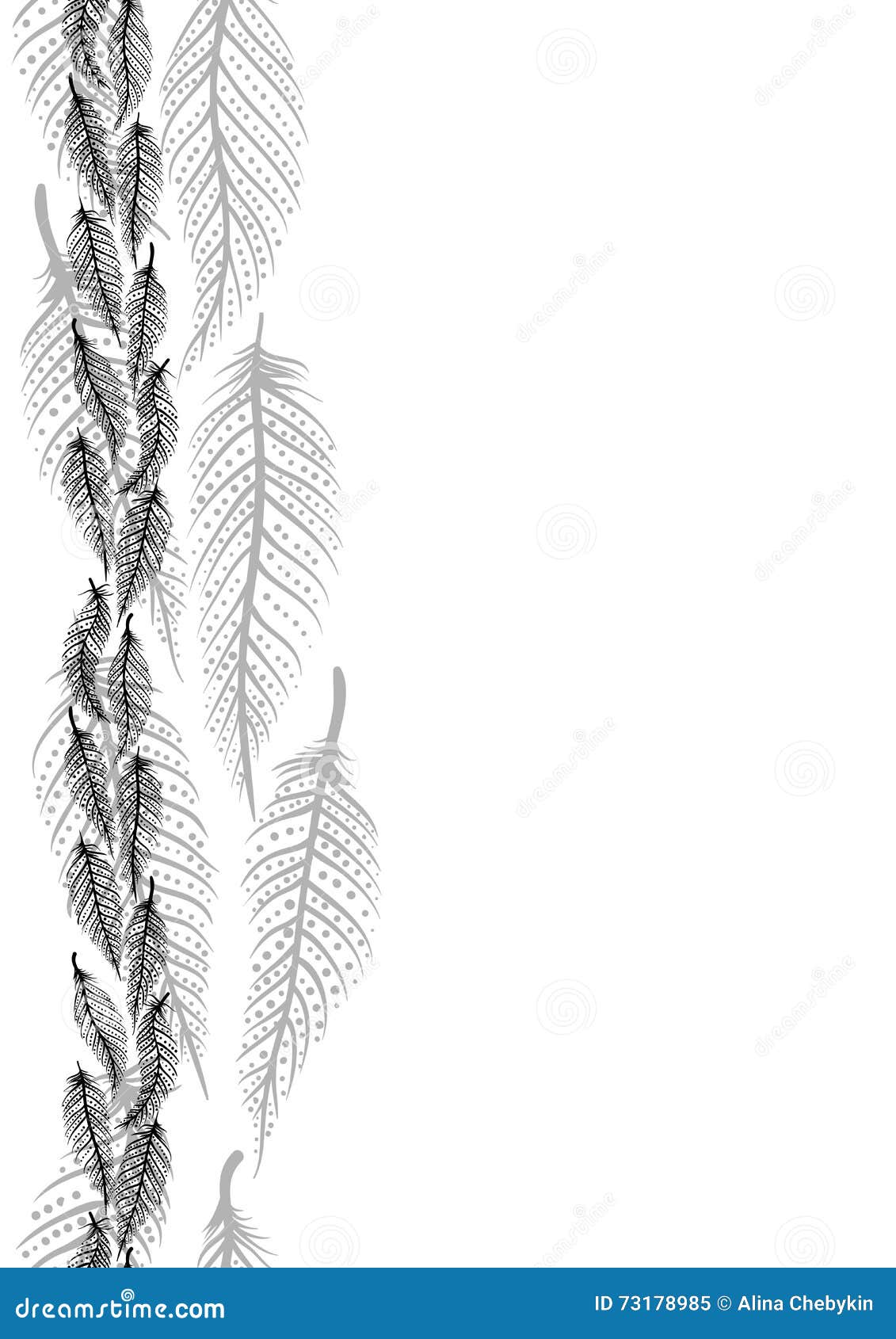 Native American Feather Borders