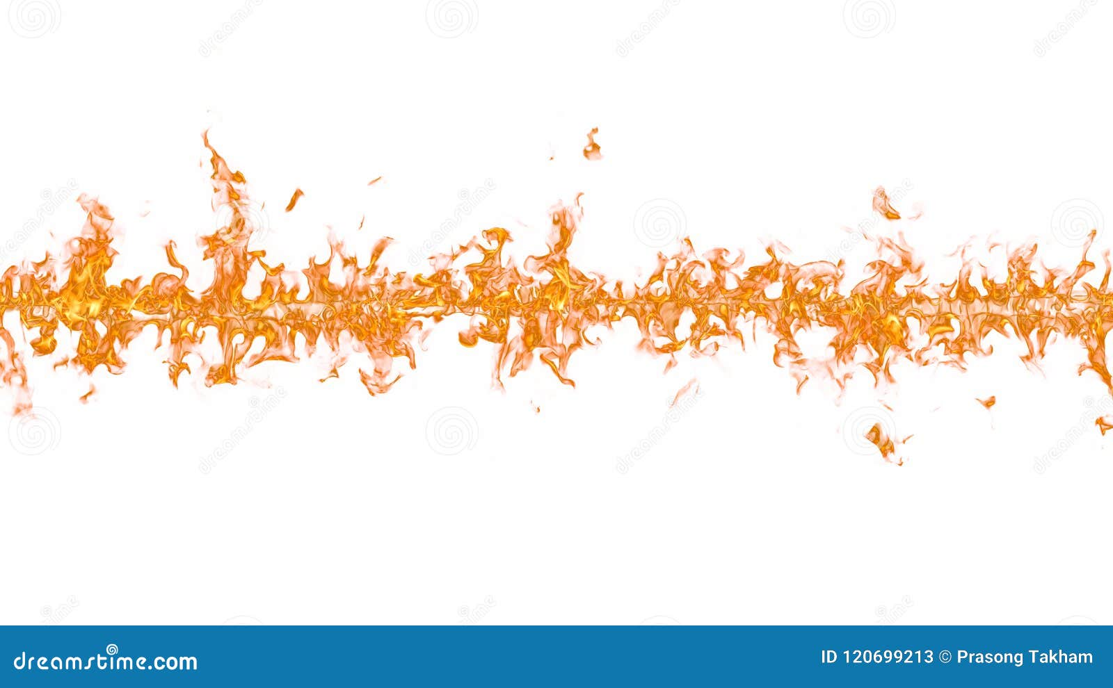 Flames Border White Background