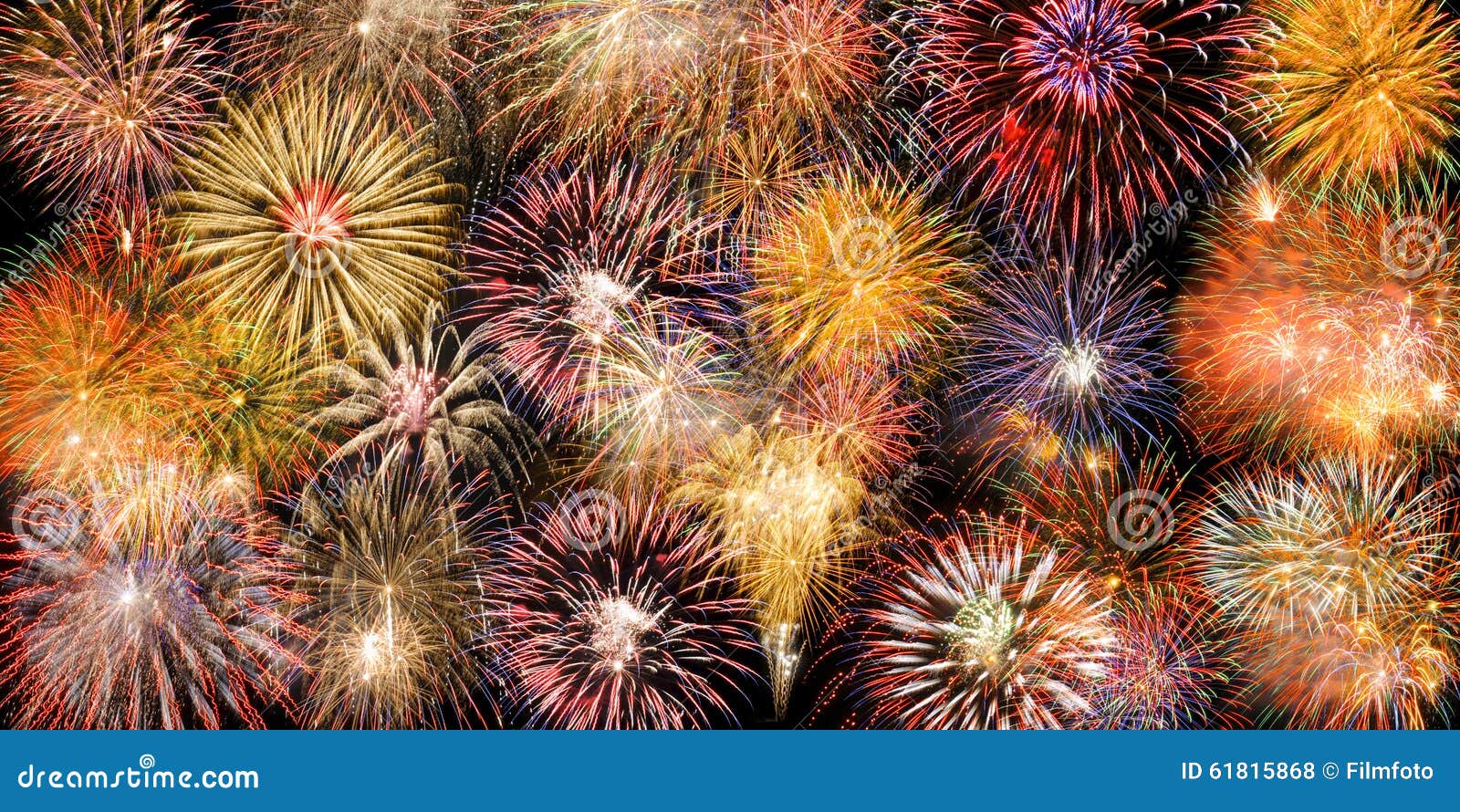 Border with fireworks stock photo. Image of isolated - 61815868