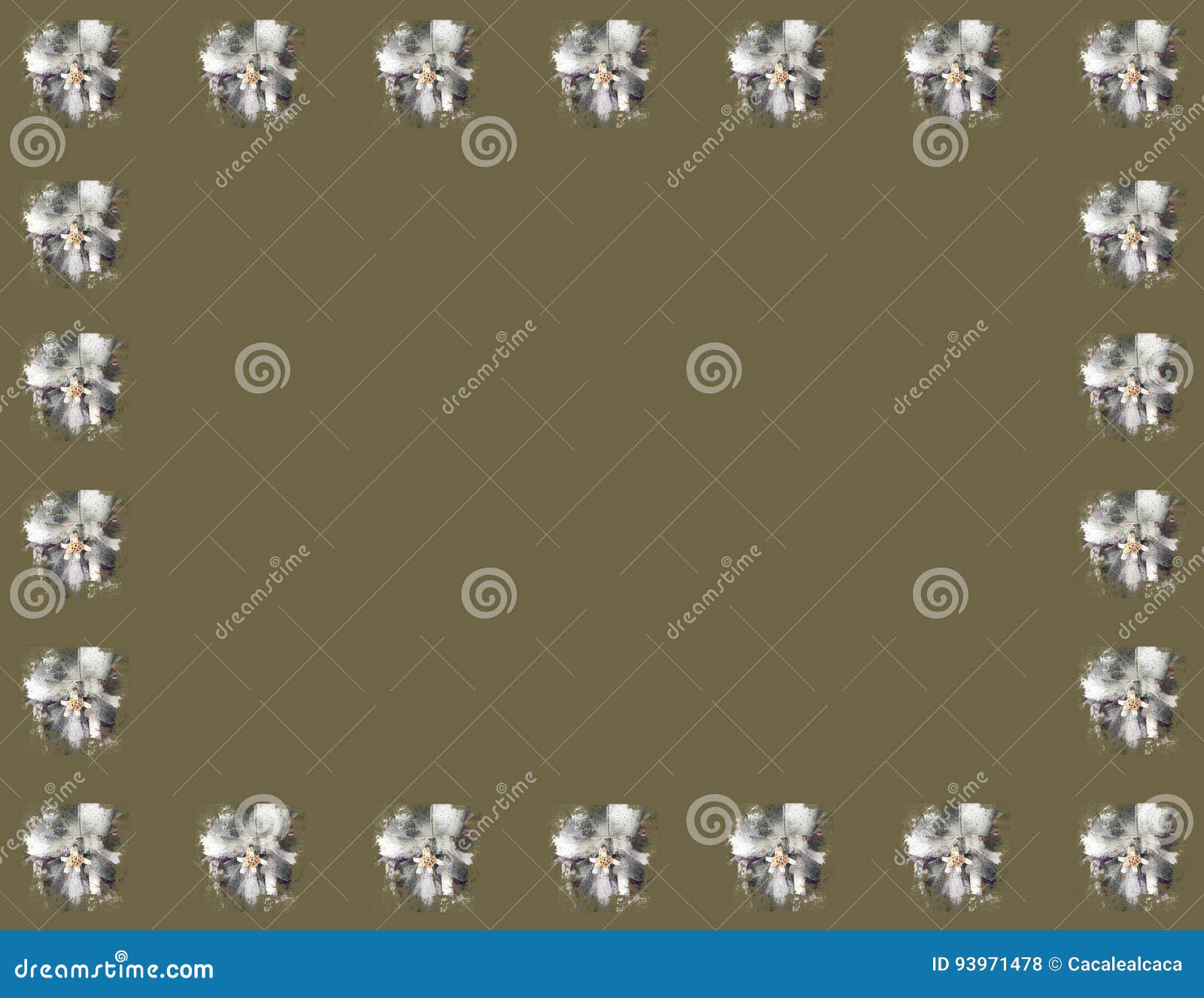 Border - Flowers stock illustration. Illustration of canvas - 93971478