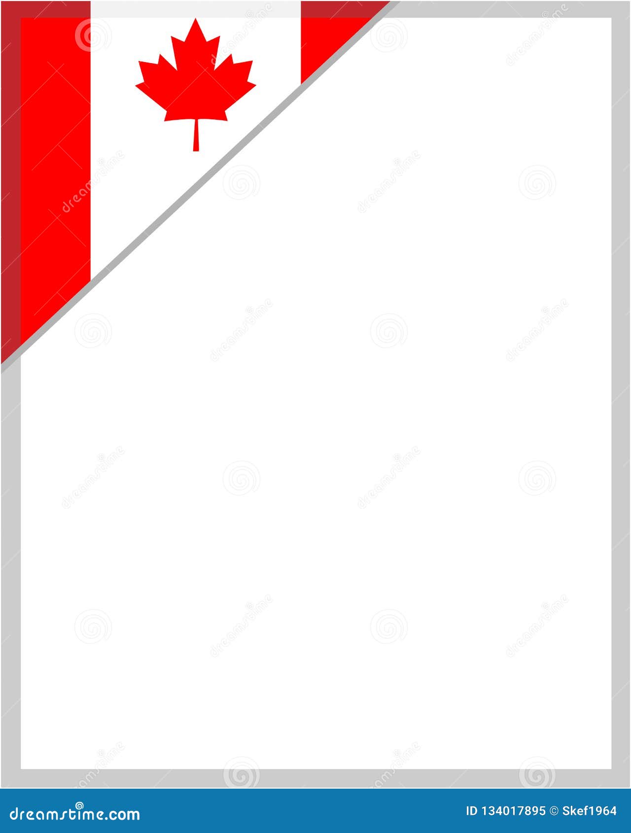 Canadian Flag Corner Maple Leaf Frame Design Element Stock Vector ...