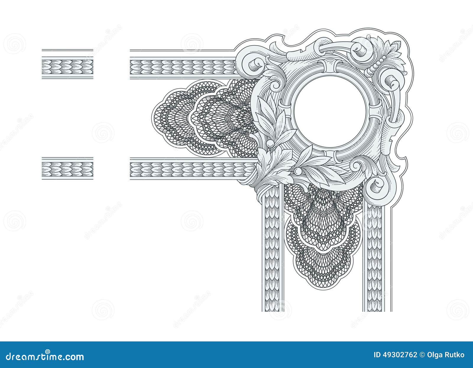 Border Frame Engraving stock vector. Illustration of imagery - 49302762