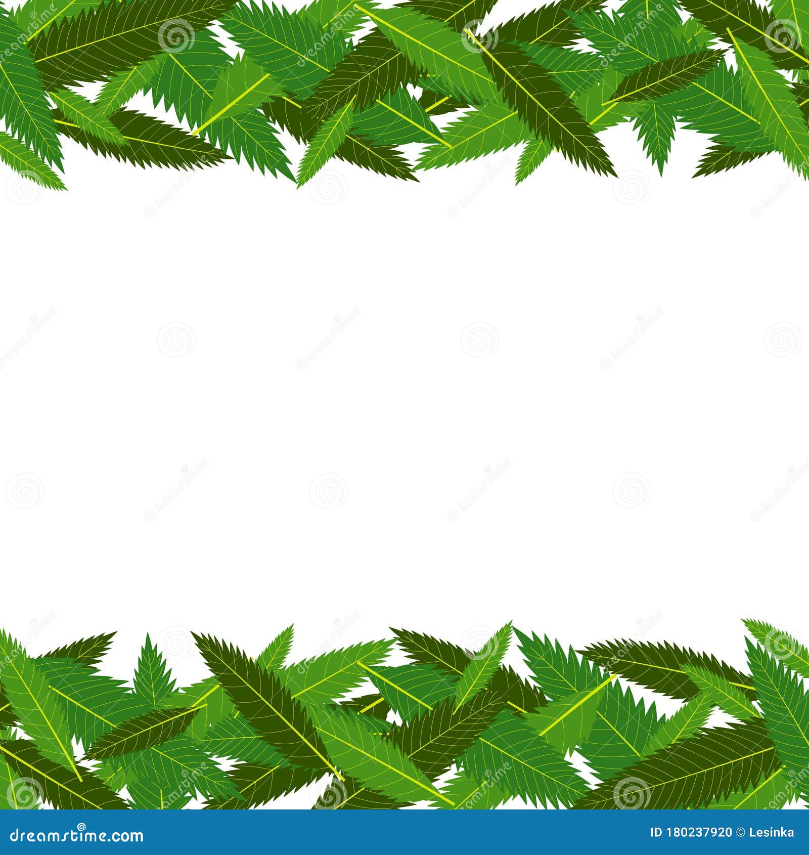 Border Frame Made of Leaves Stock Vector - Illustration of game, flat ...