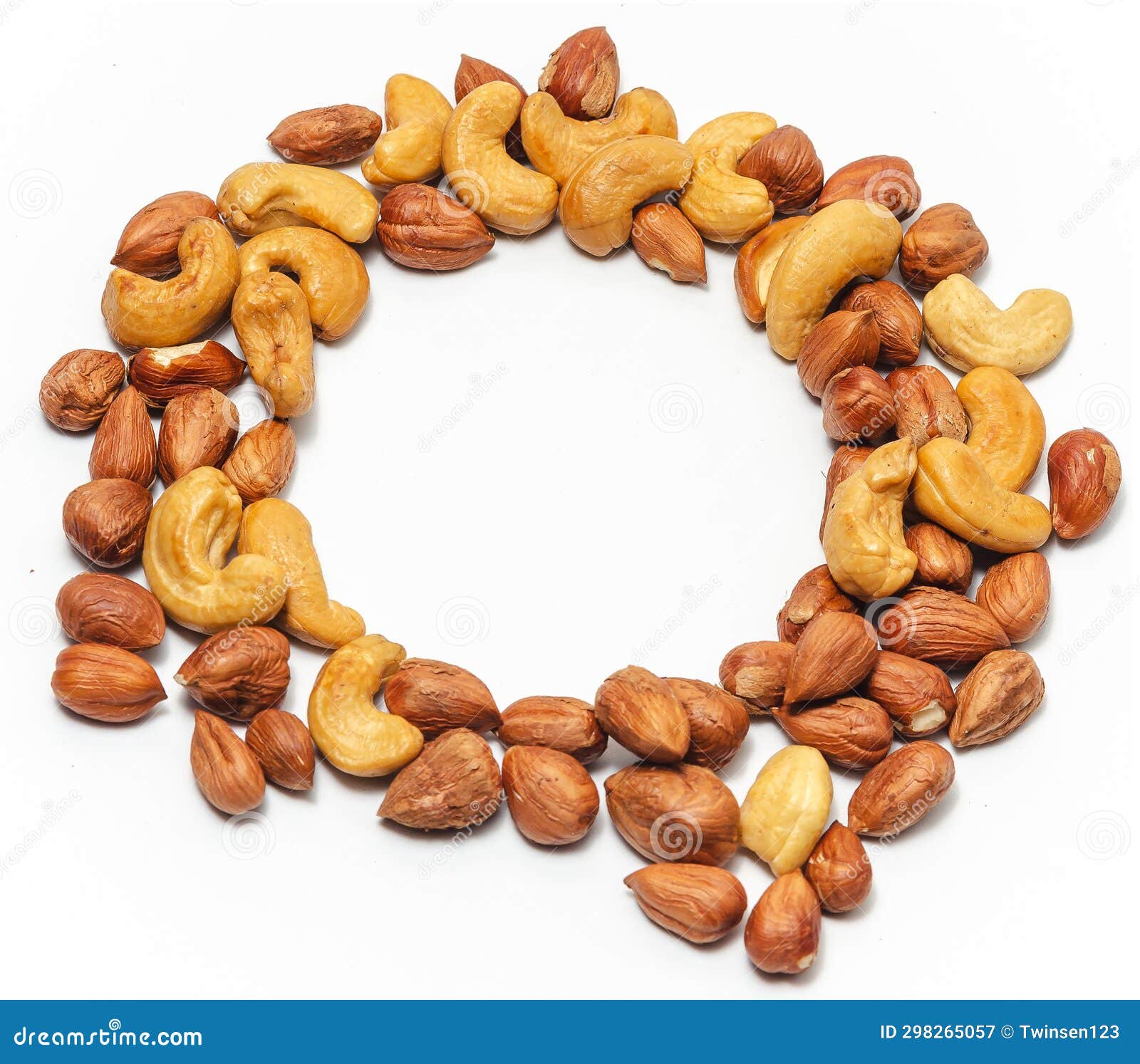 Border Frame is Made of a Mix of Nuts Stock Image - Image of healthy ...