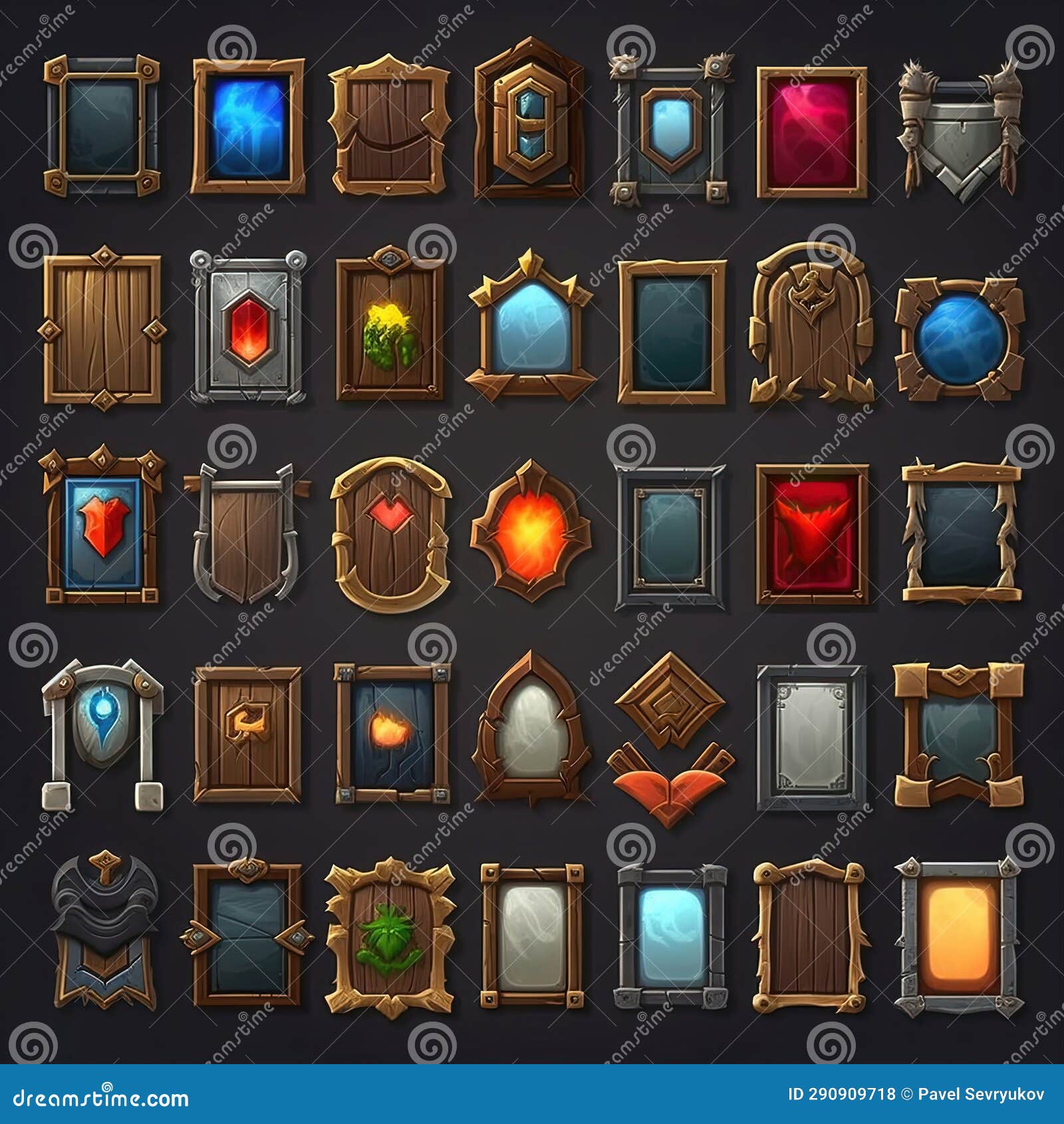 Border Frame Medieval Ai Generated Stock Photo - Image of generated ...