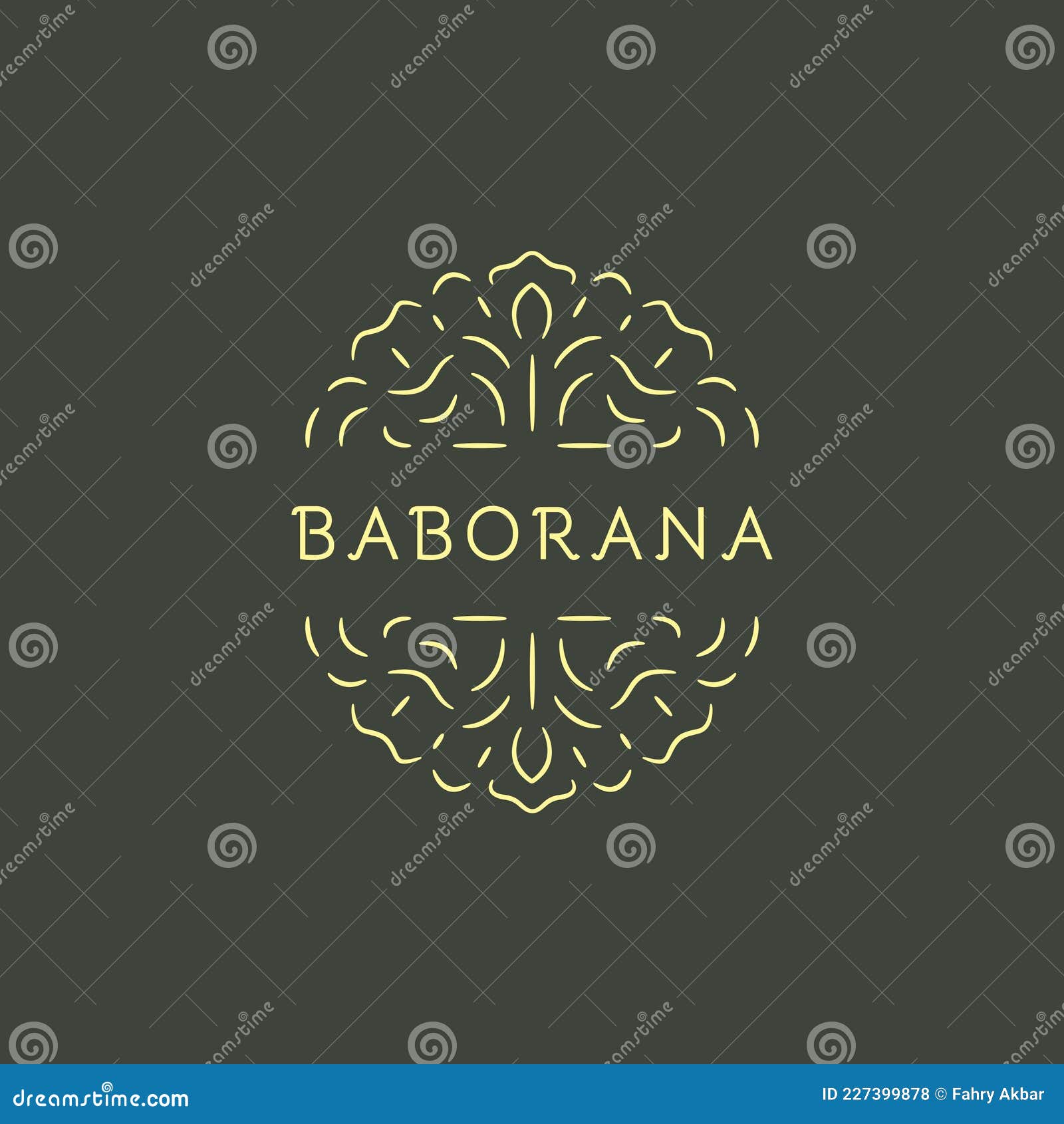 Border Frame Template for Logo or Name Brand Stock Vector ...