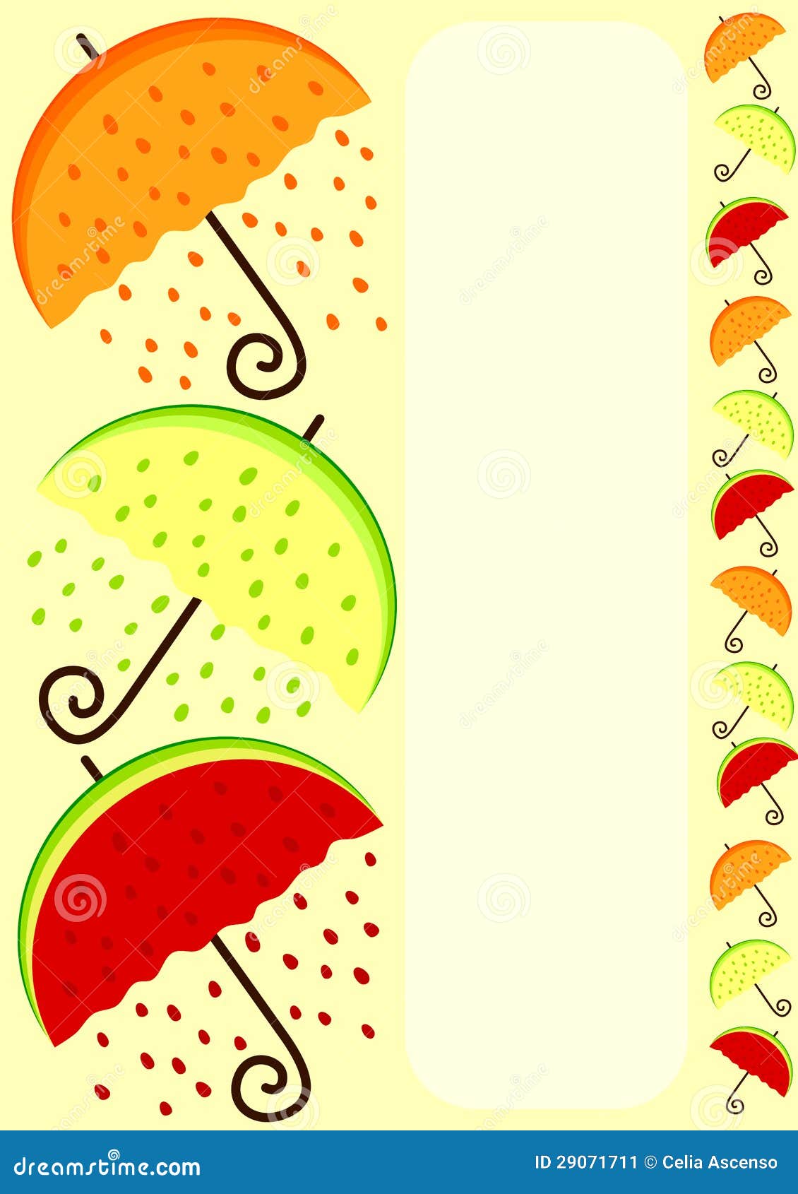 Umbrella Border Clip Art.