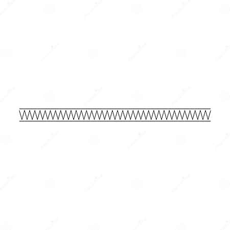 Border Frame Wavy Line Divider, Geometric Shape Element, Horizontal ...