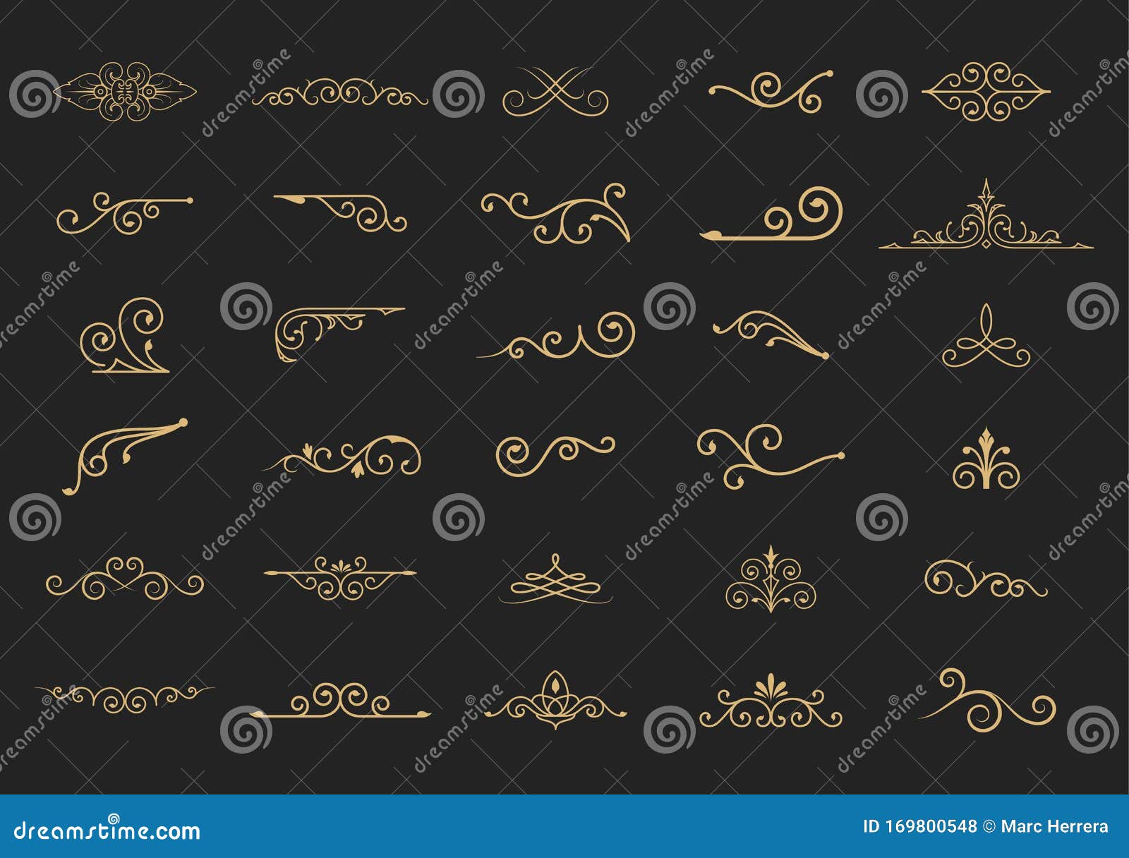 Border and Frames Set Collection Stock Illustration - Illustration of ...