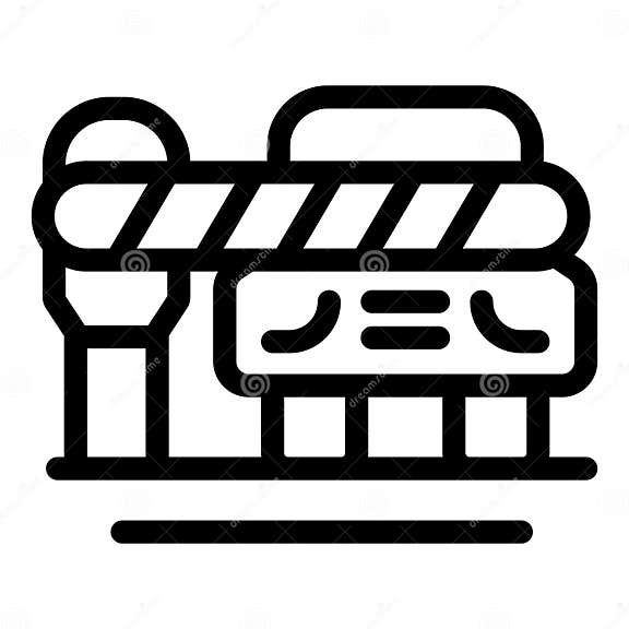Border Gate Closing for Security Control at Checkpoint Stock Vector ...