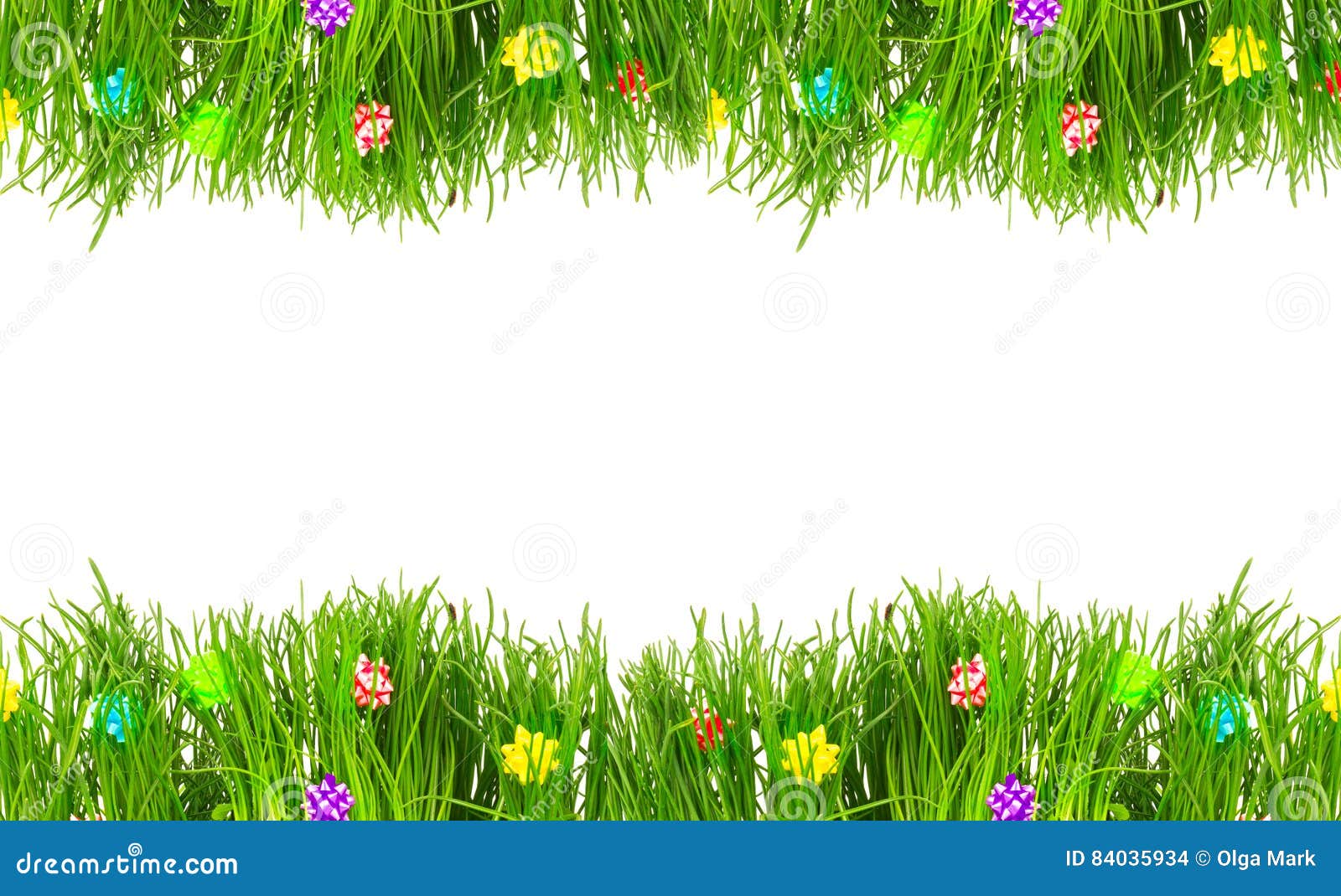 Border, Greeting Card of Spring Fresh Grass Stock Photo - Image of copy ...