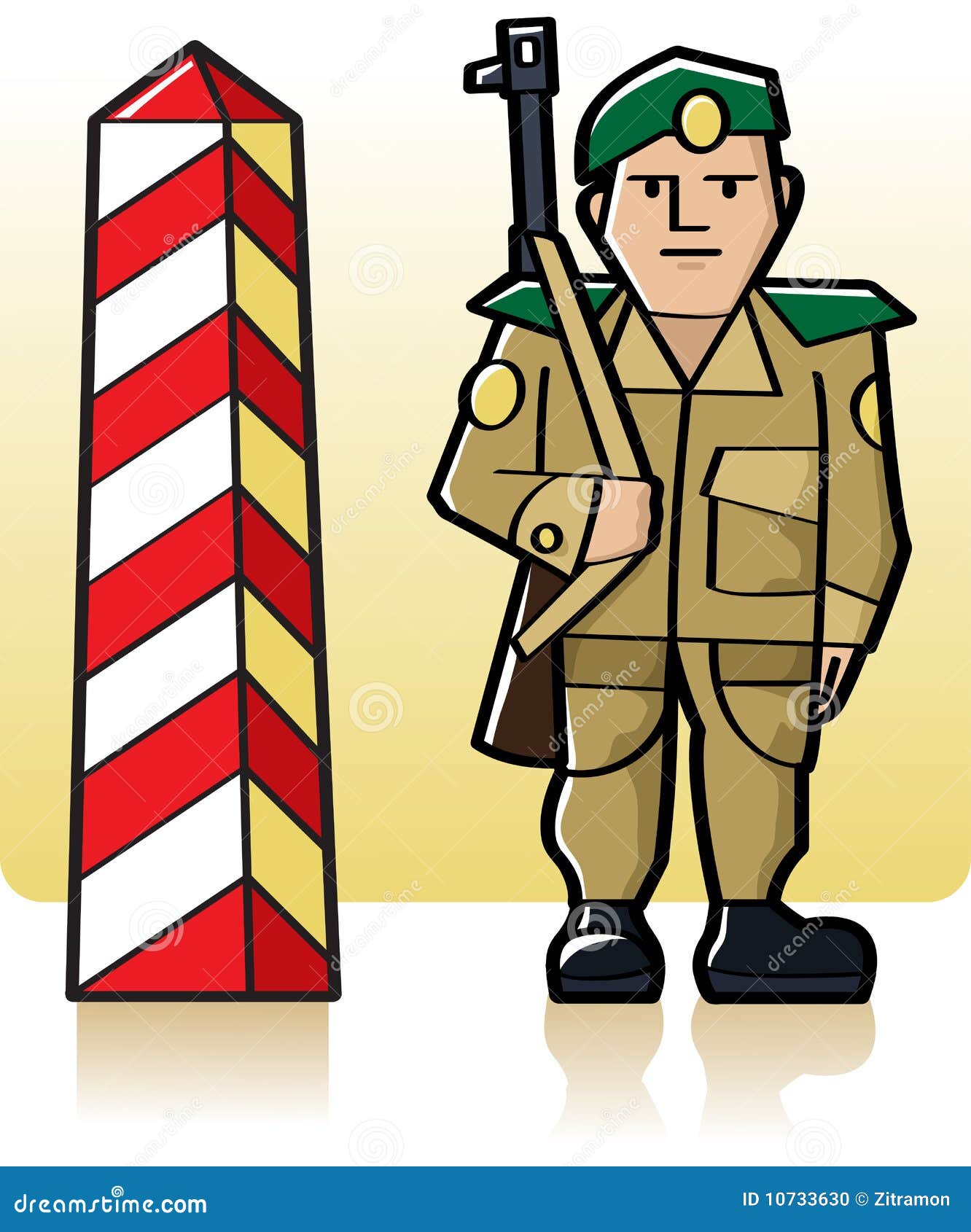 Border Guard stock vector. Illustration of service, security - 10733630