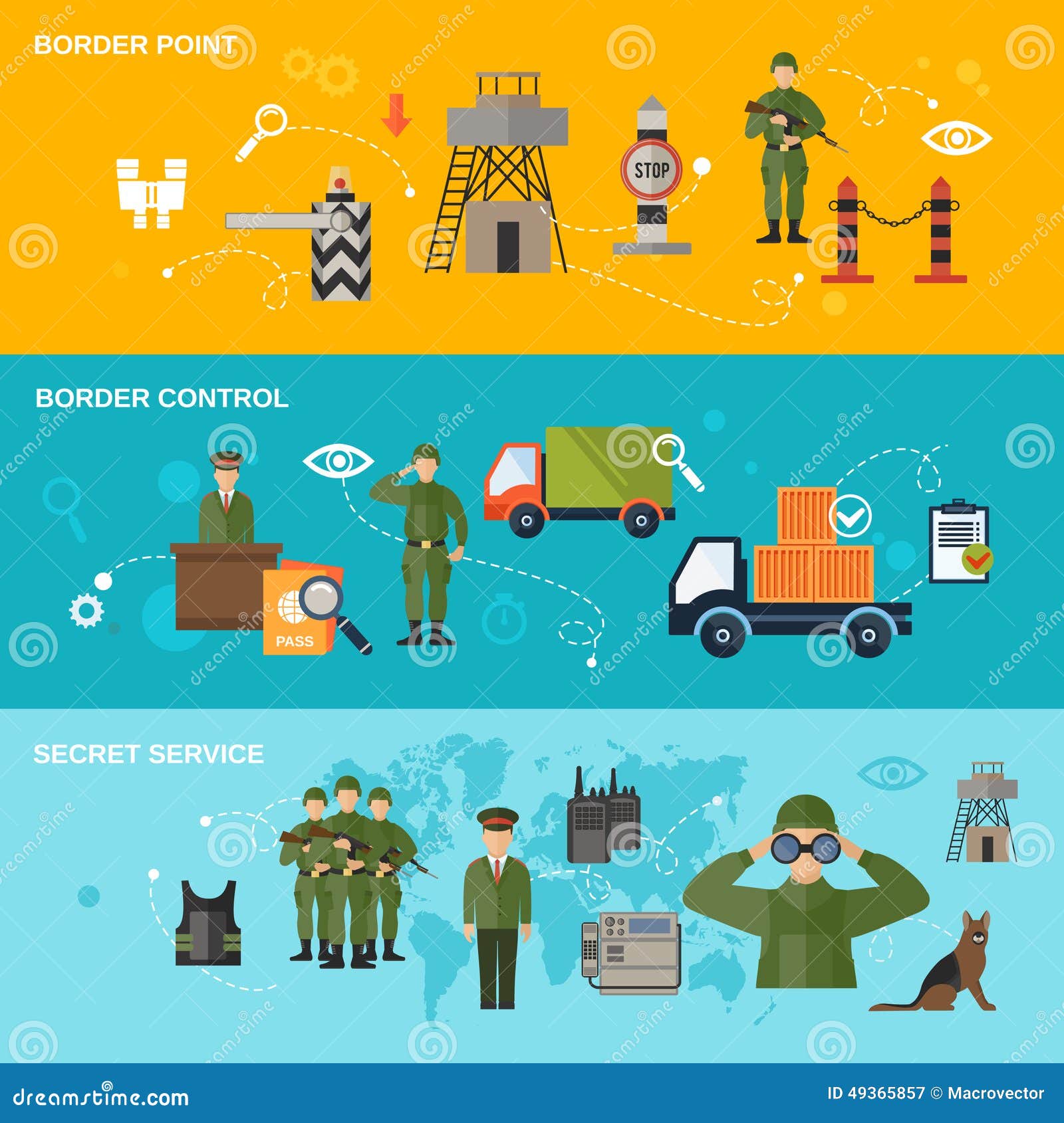 Border Guard Banner stock vector. Illustration of quality - 49365857