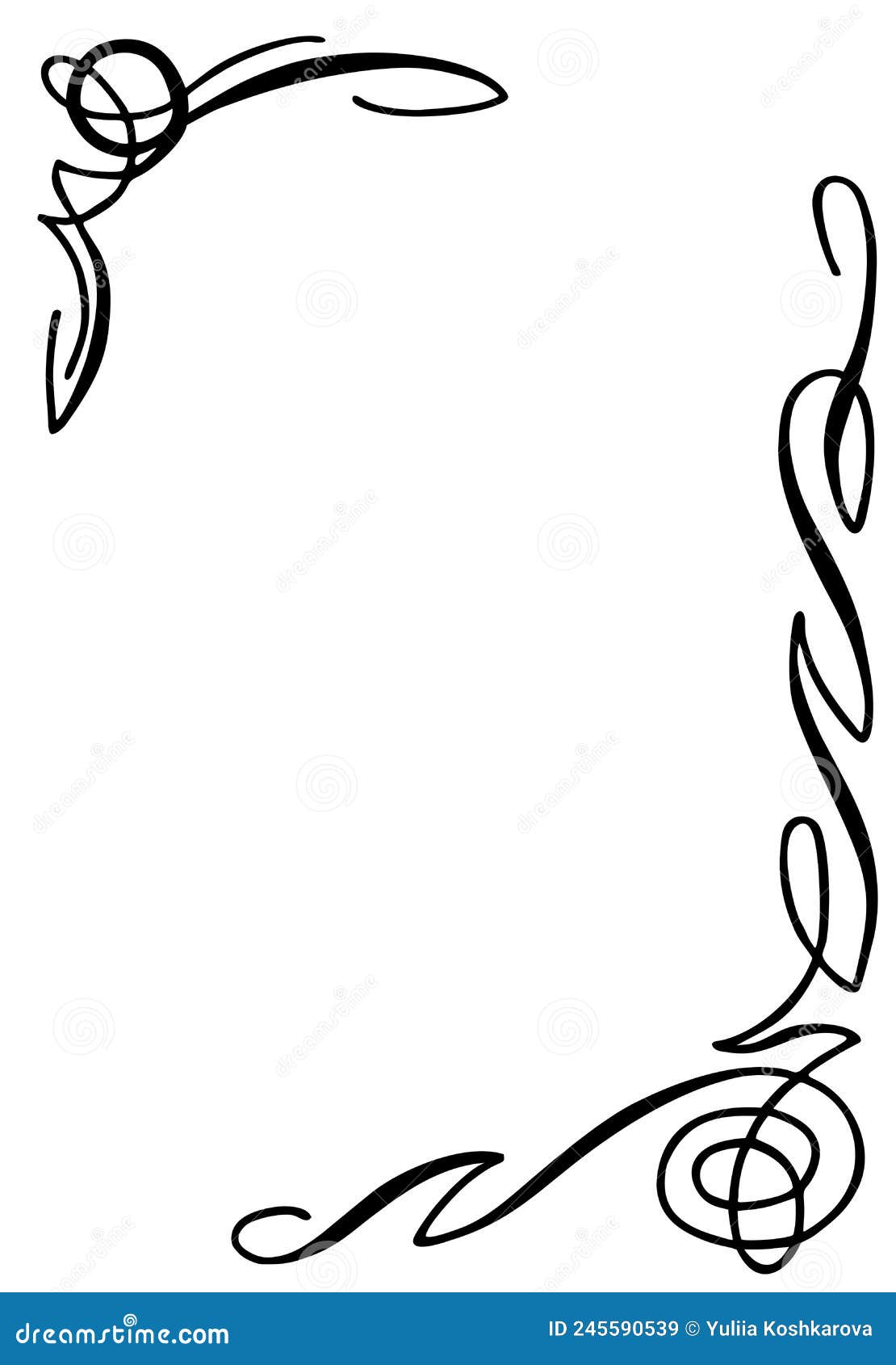 Asymmetric Border Decoration From Bamboo Cartoon Vector | CartoonDealer ...