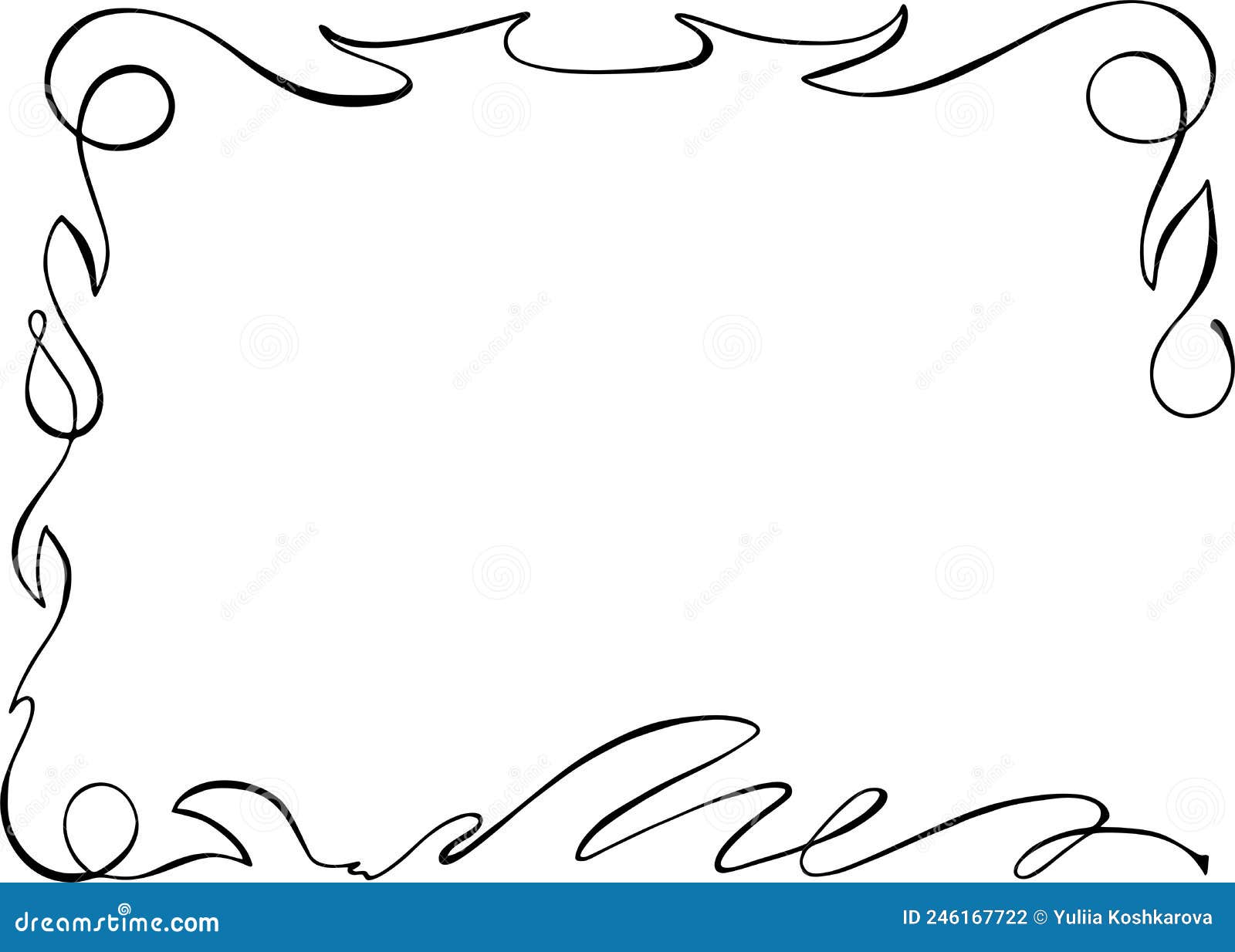 Asymmetric Border Decoration From Bamboo Cartoon Vector | CartoonDealer ...