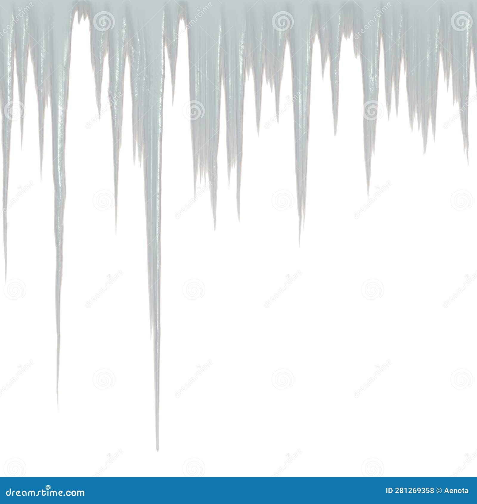 Border with icicle pattern stock illustration. Illustration of ...