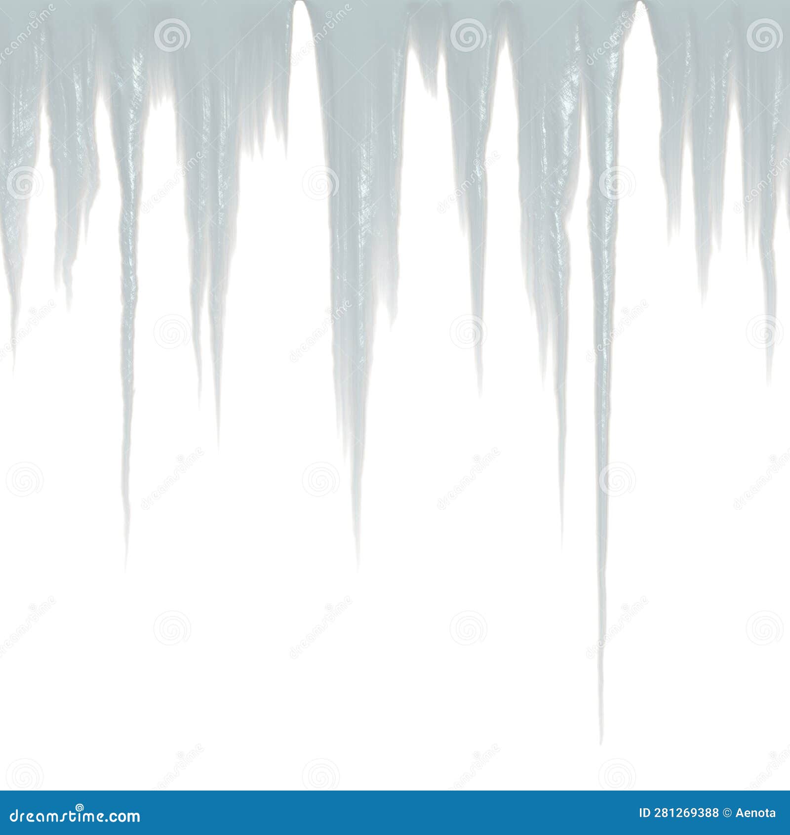 Border with icicle pattern stock illustration. Illustration of winter ...