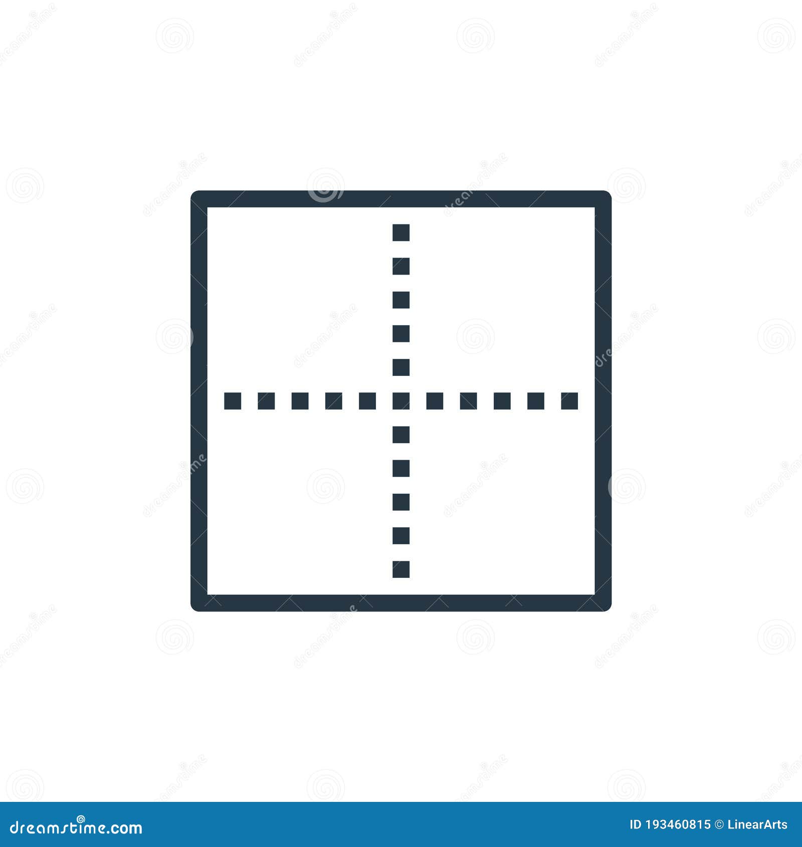 Border Icon Vector from Spreadsheet Concept. Thin Line Illustration of ...