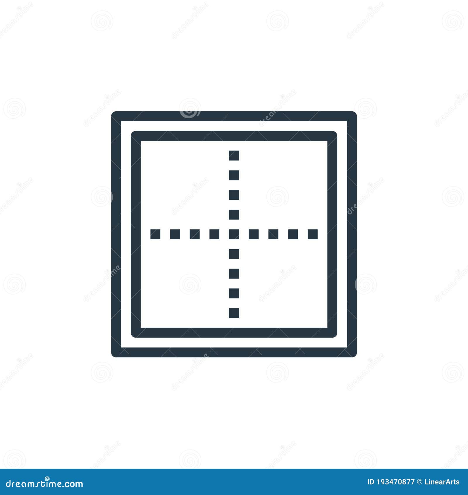 Border Icon Vector from Spreadsheet Concept. Thin Line Illustration of ...