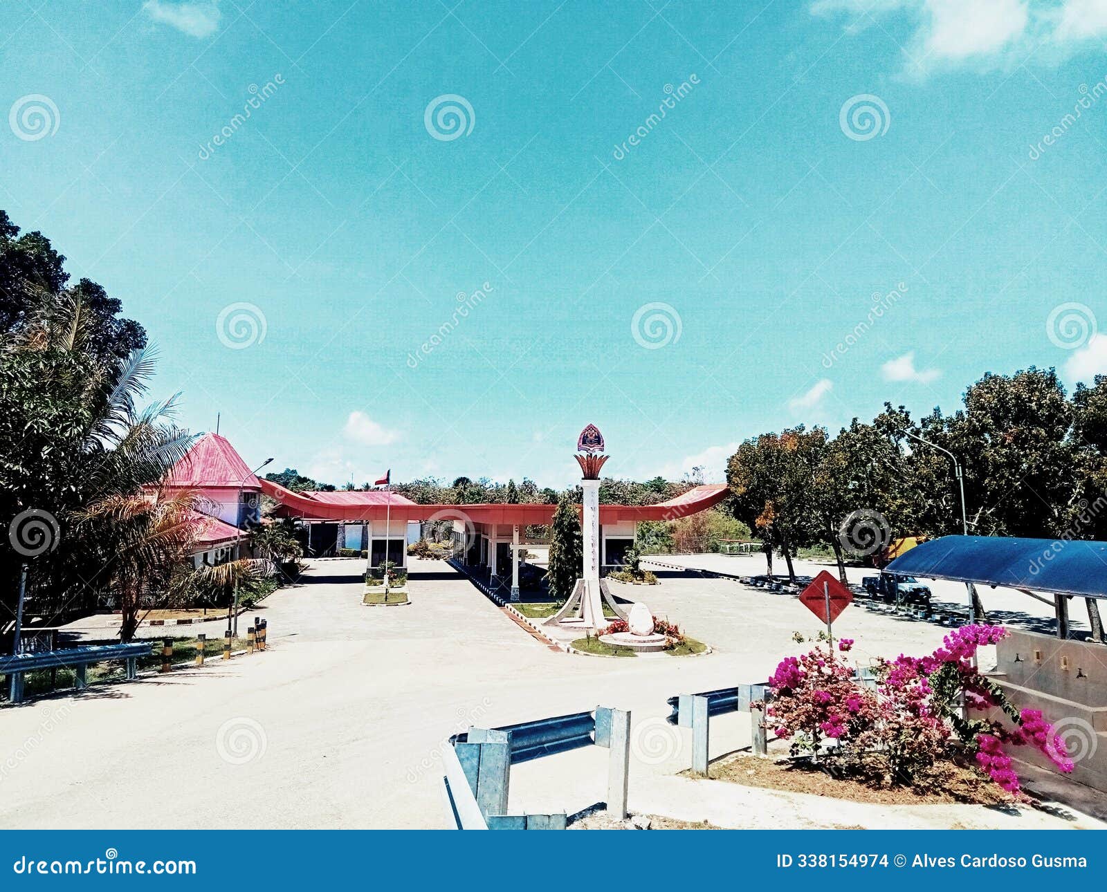 The Border between Indonesia and Timor Leste Stock Photo - Image of ...