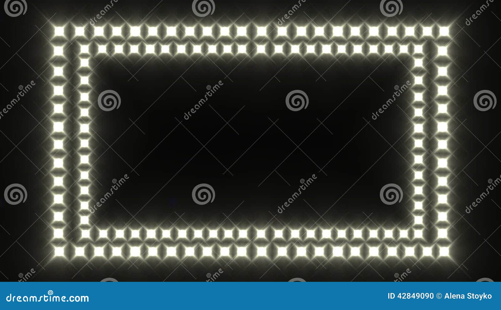 Border of lights stock footage. Video of illuminated - 42849090
