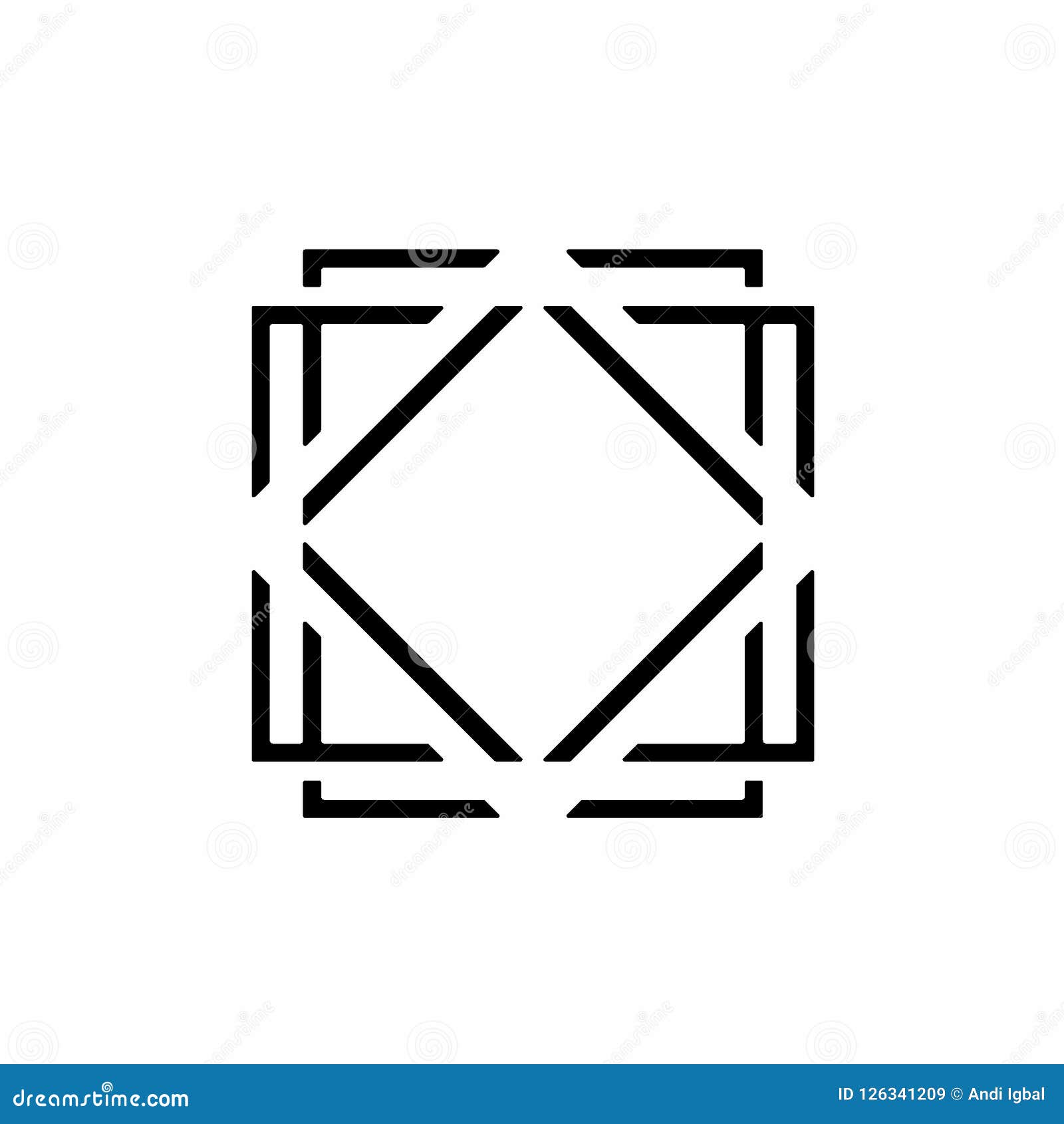 Border Decoration and Modern Frame Vector Design Template Stock Vector ...