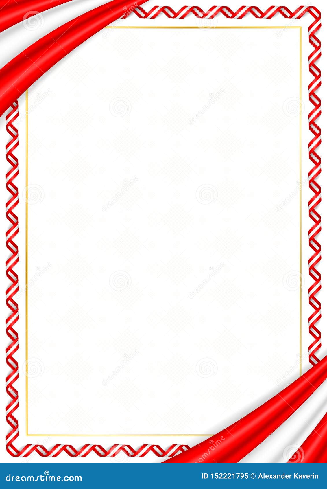 Border Made with Canada National Colors Stock Vector - Illustration of ...