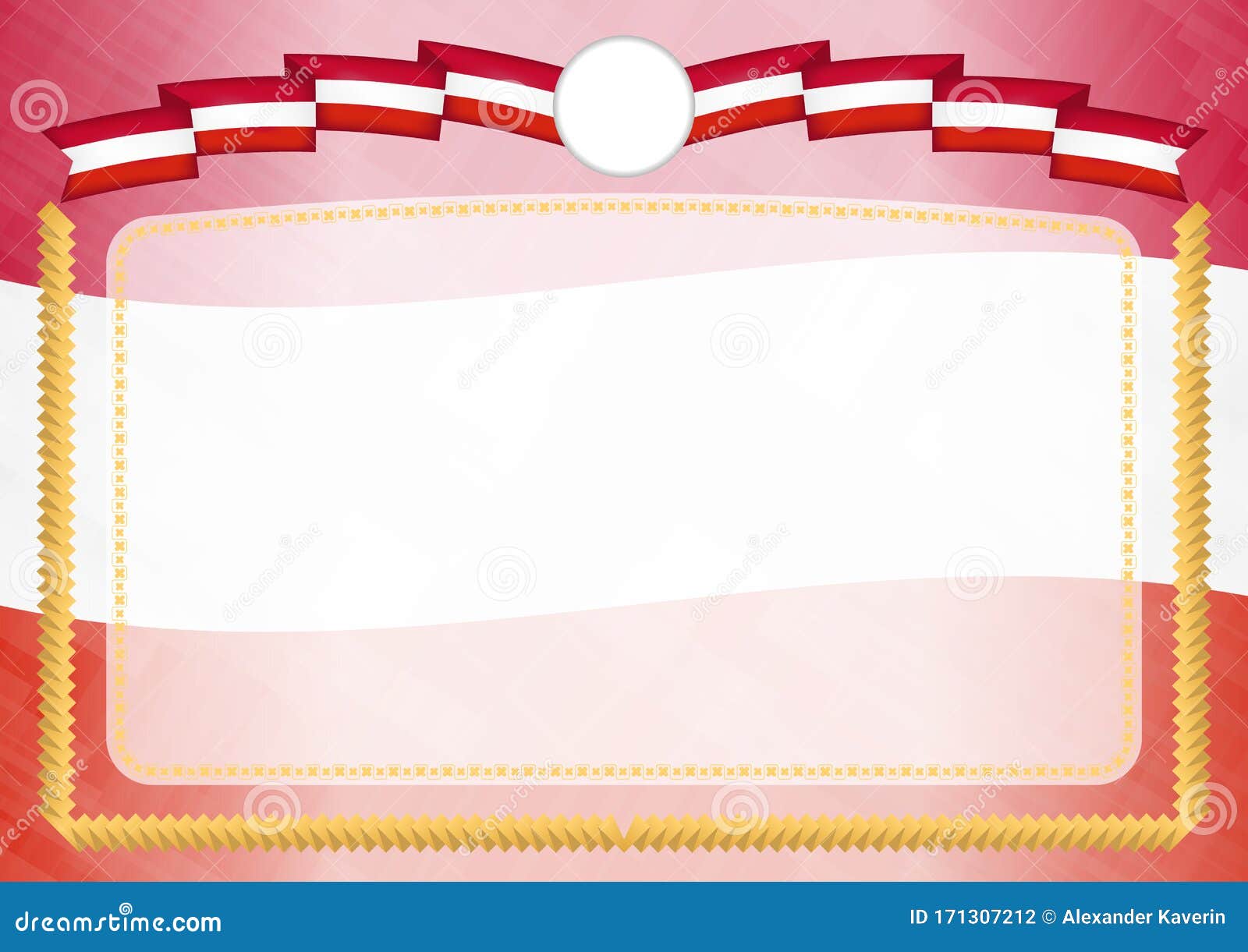 Border Made with Denmark National Flag Stock Vector - Illustration of ...