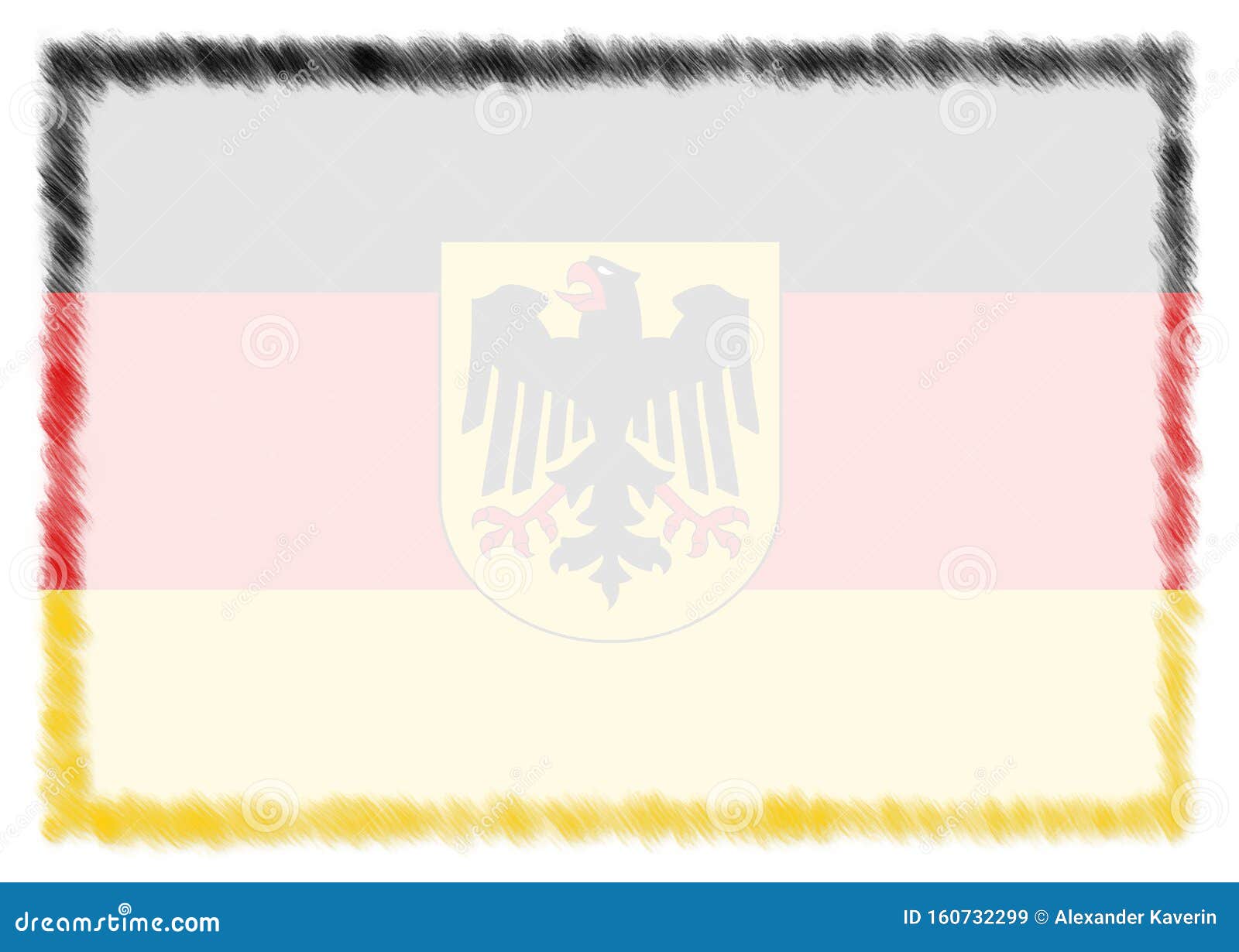 Border Made with Germany National Flag Stock Illustration ...