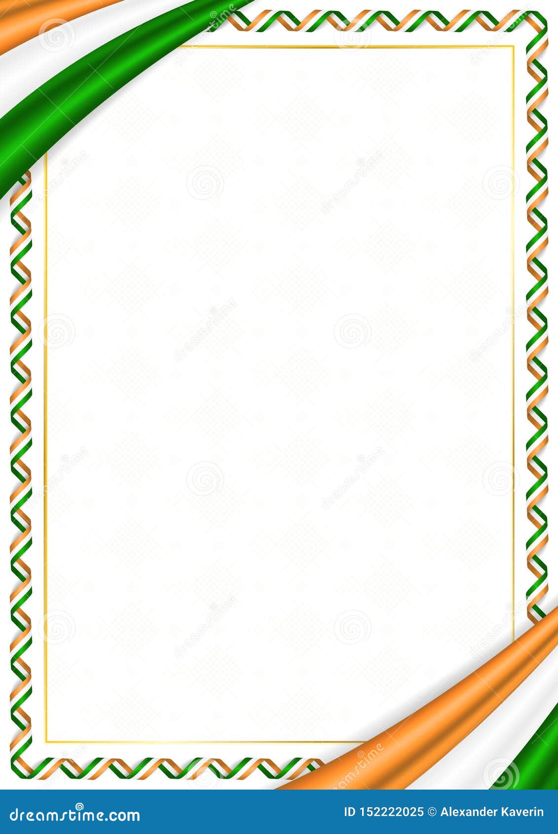 Indian Flag Border Design