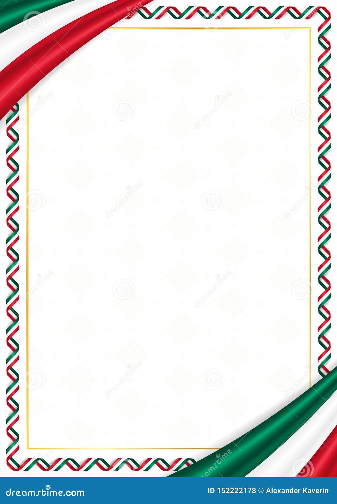Border Made with Mexico National Colors Stock Vector - Illustration of ...