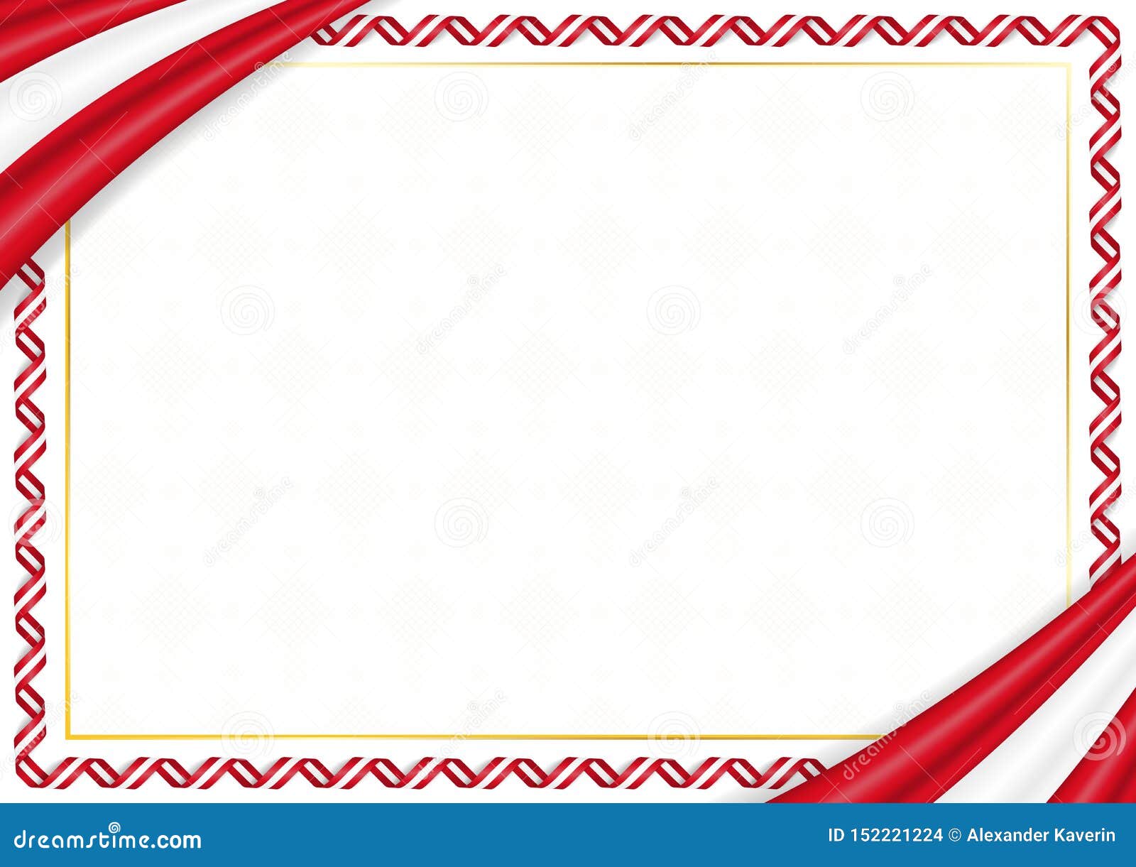 Border Made with Peru National Colors Stock Vector - Illustration of ...