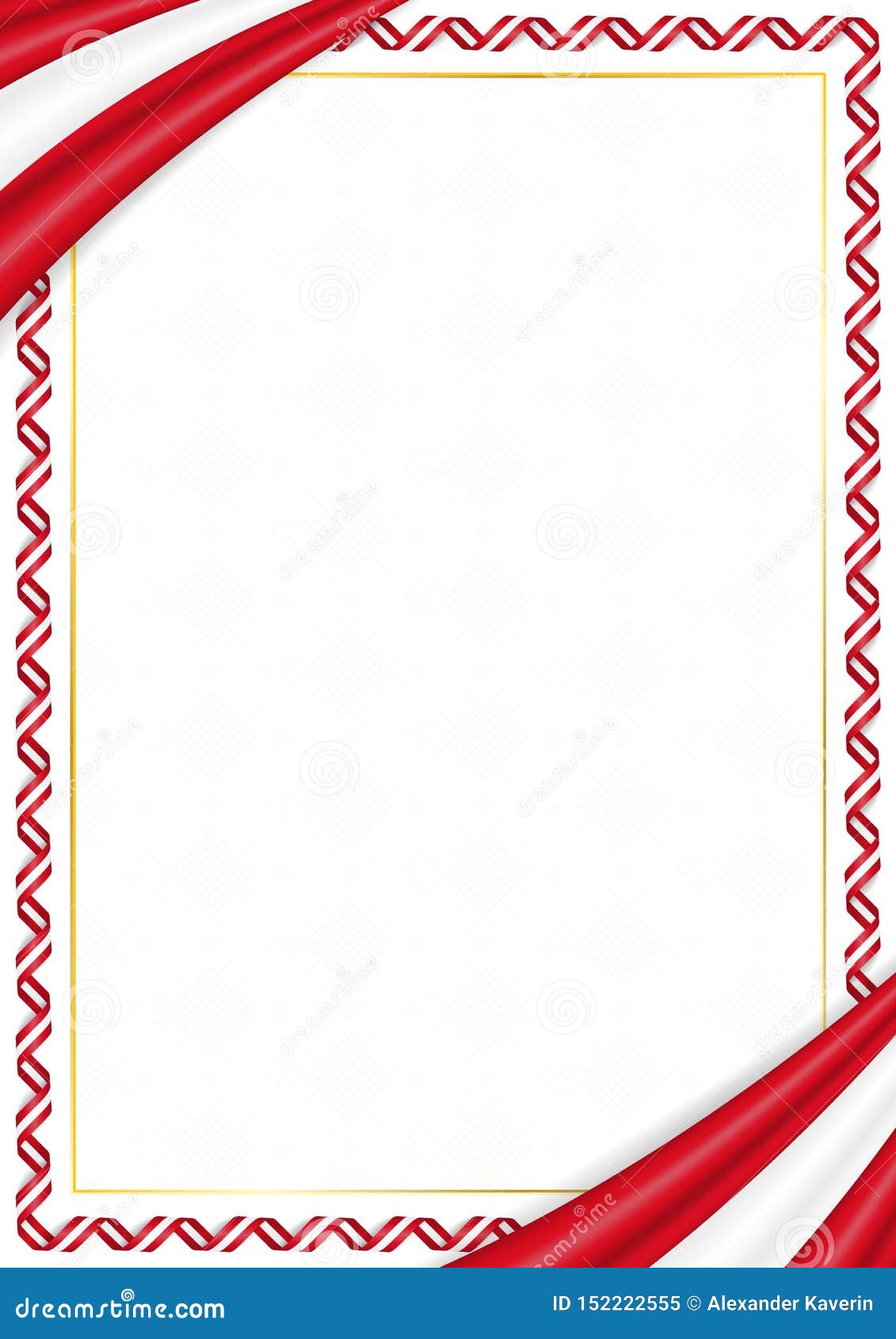 Border Made with Peru National Colors Stock Vector - Illustration of ...