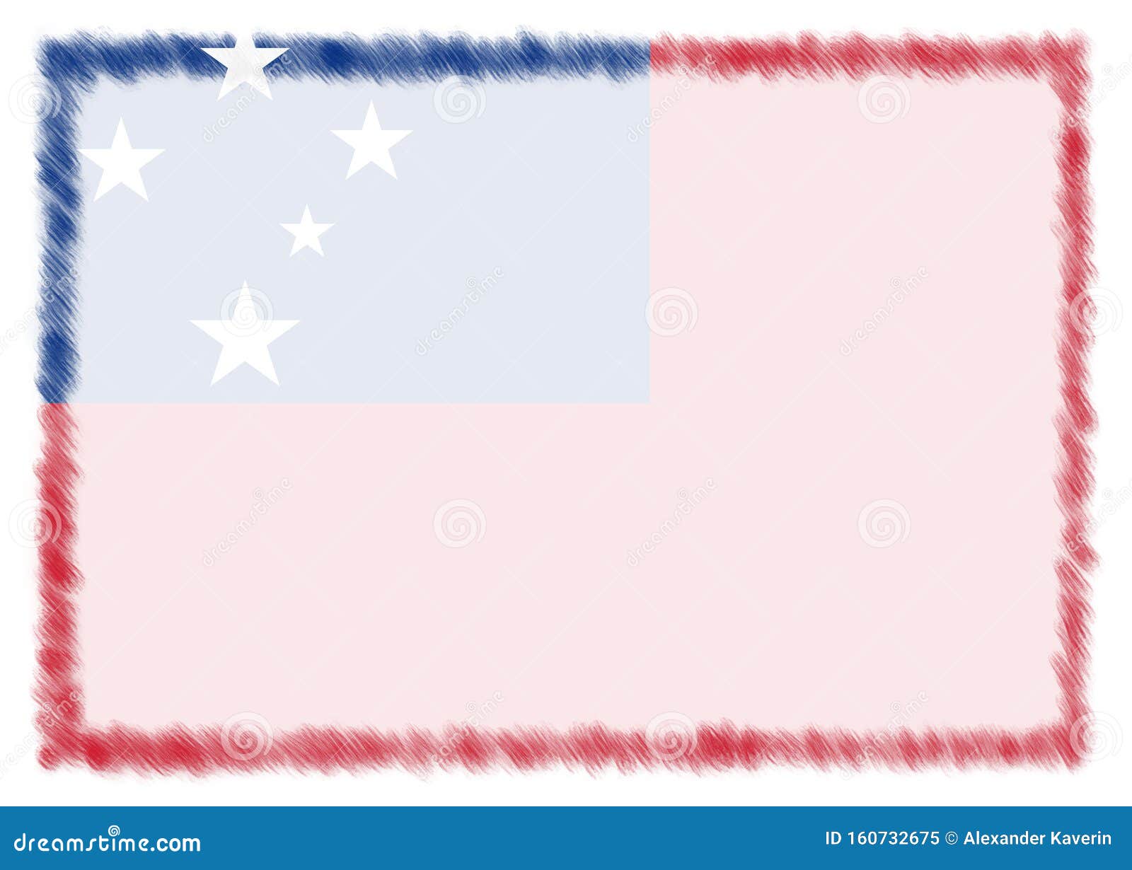 Border Made with Samoa National Flag Stock Image - Image of design ...