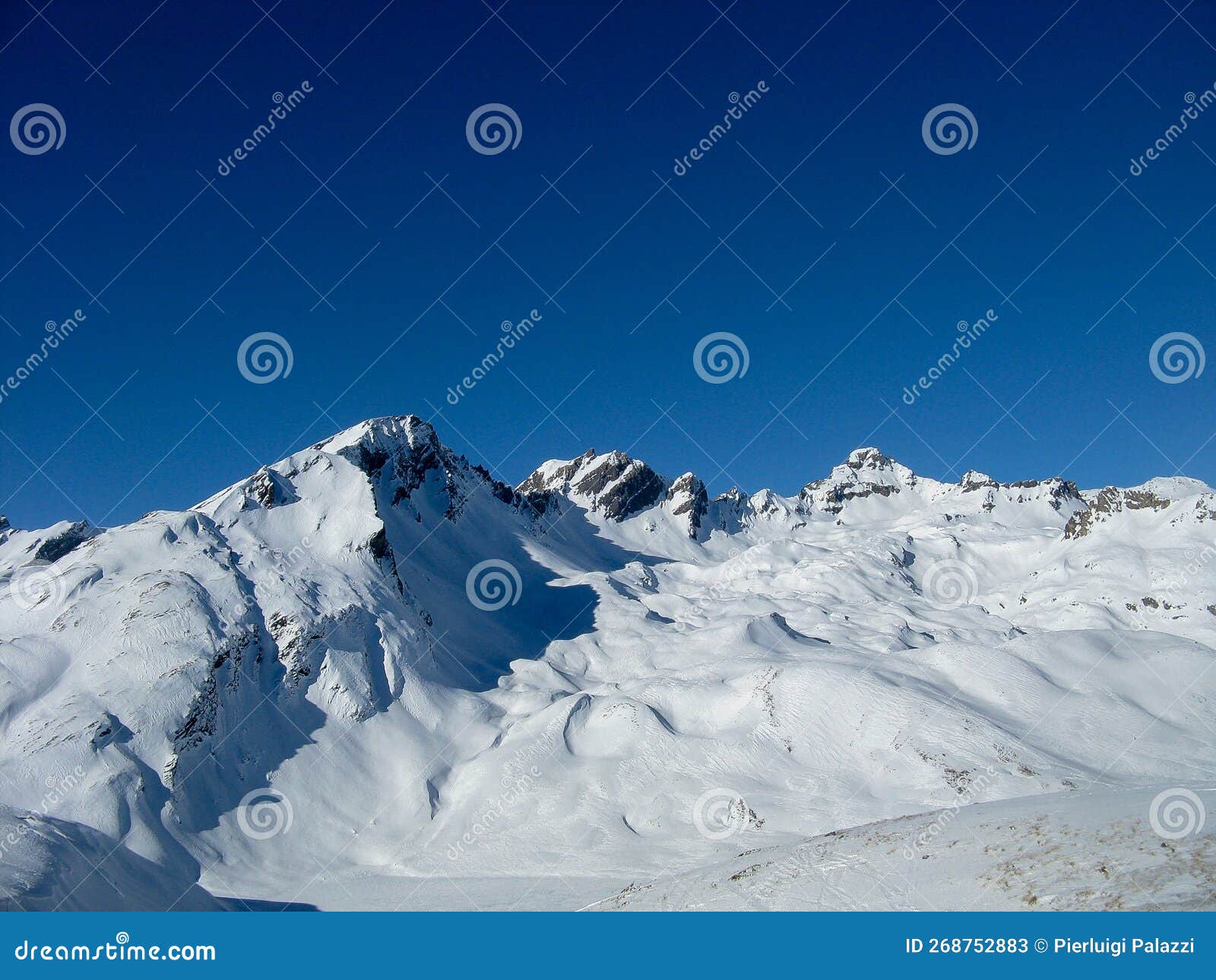 Border Mountains between Italy and France Stock Image - Image of italy ...