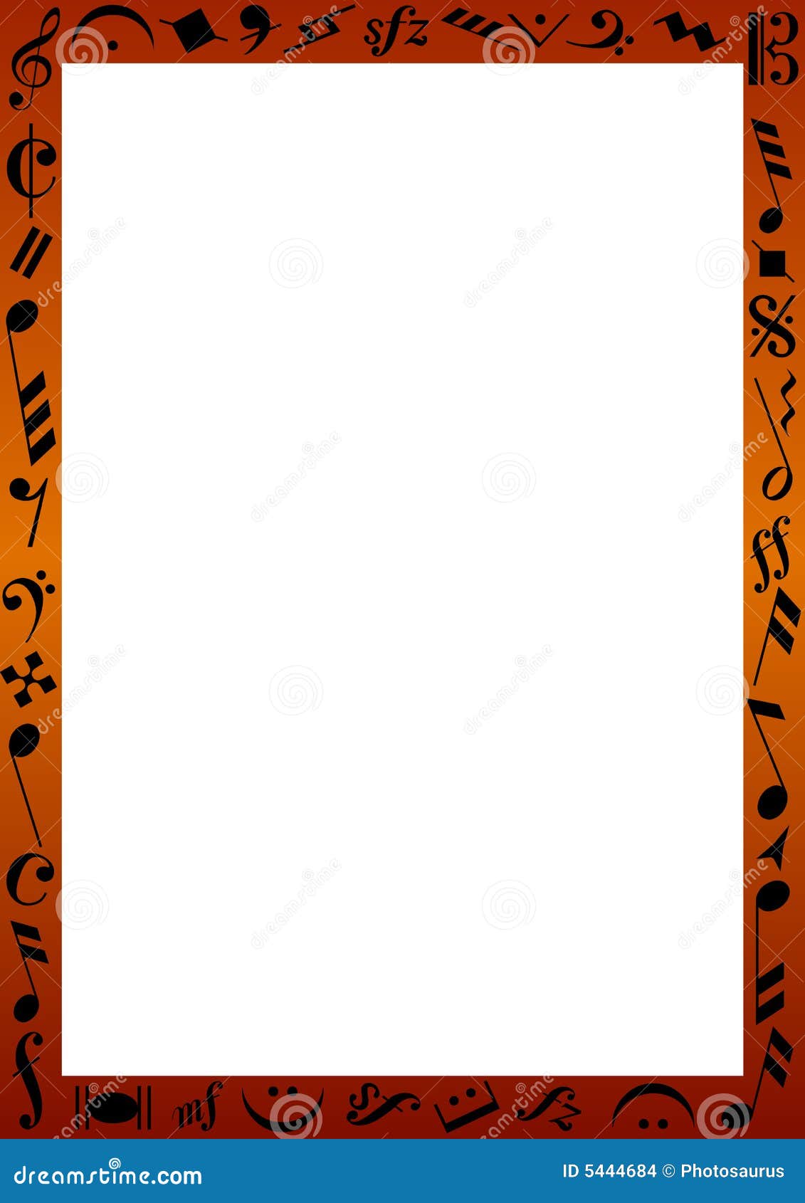 Music Signs Seamless Pattern, Accidental, Note Symbols Background. Hand ...