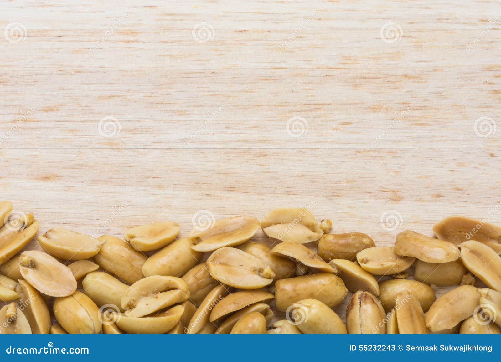 Border of Nuts on Wood Background Stock Image - Image of nutrition ...