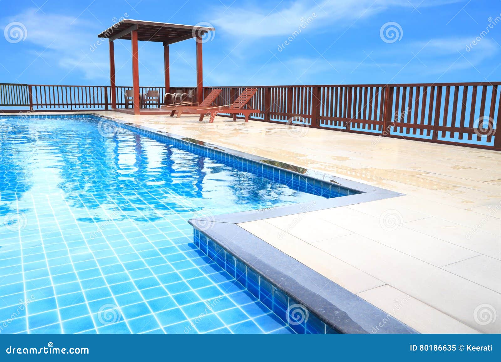 Border path of pool. stock image. Image of luxury, pool - 80186635