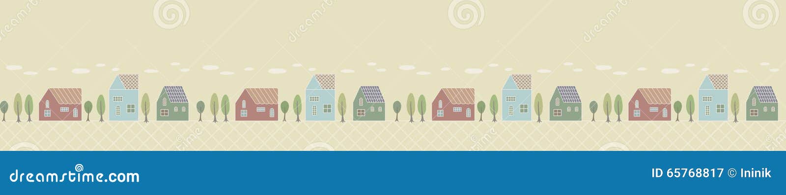 Border pattern countryside stock vector. Illustration of repetition ...