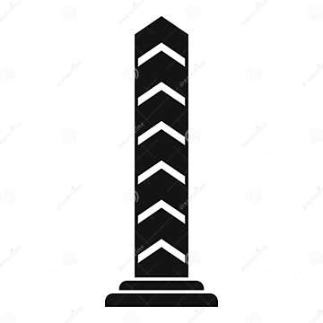 Border Pillar Icon, Simple Style Stock Vector - Illustration of border ...