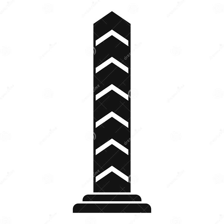 Border Pillar Icon, Simple Style Stock Vector - Illustration of border ...
