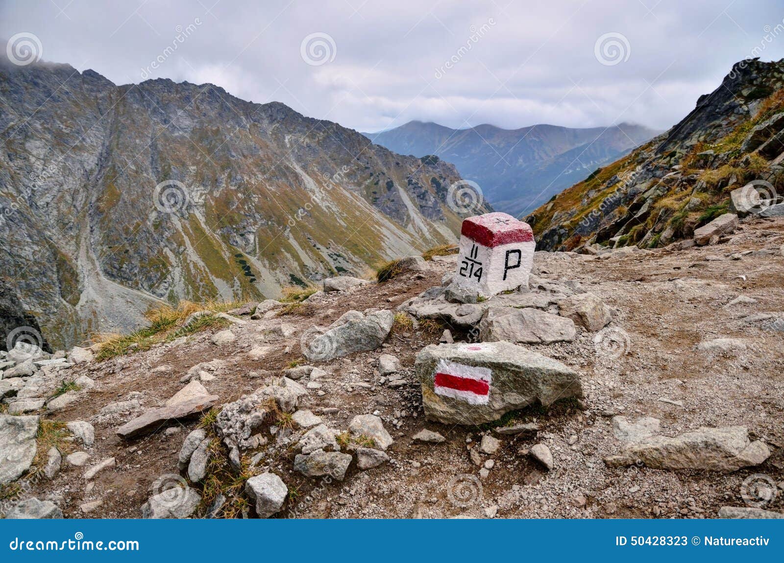 Border post in mountains stock image. Image of summit - 50428323