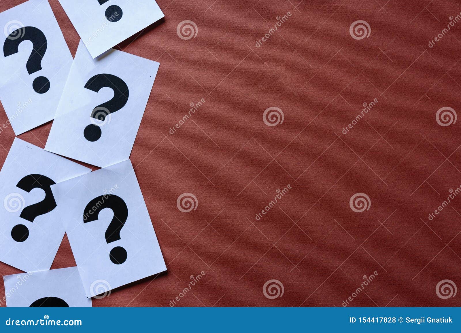 Border of Printed Question Marks on White Cards Stock Photo - Image of ...
