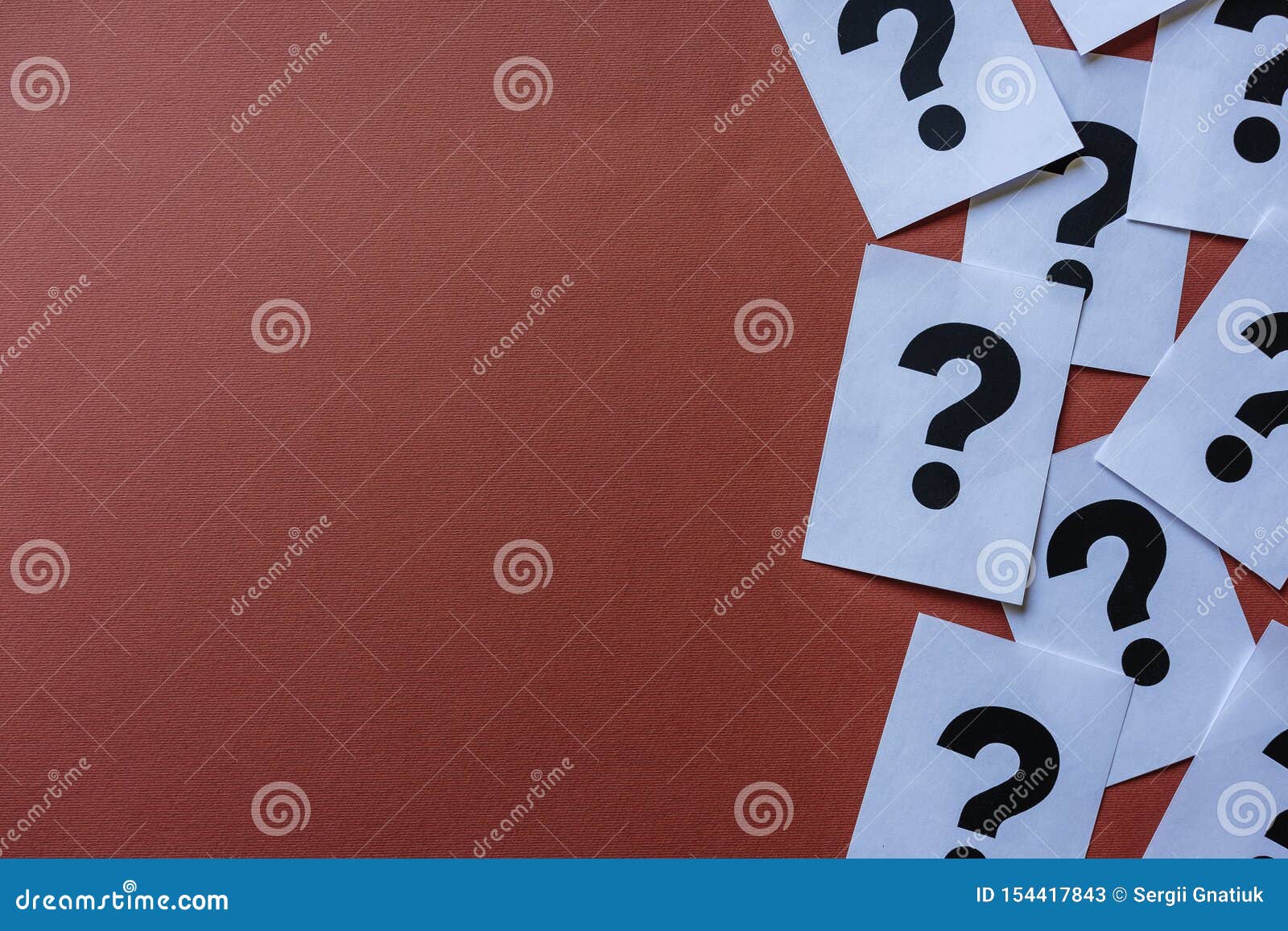 Border of Printed Question Marks on White Cards Stock Image - Image of ...